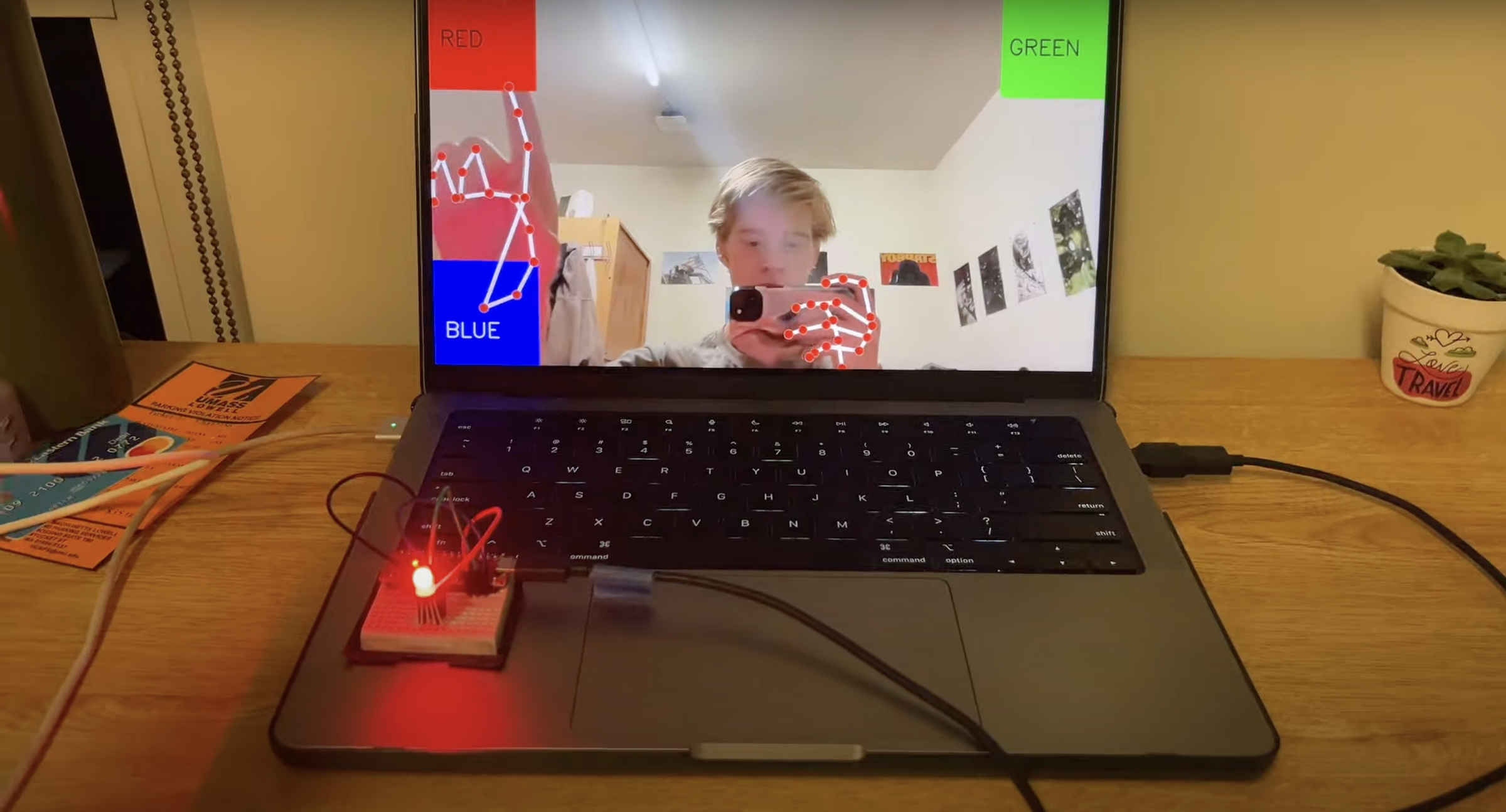 Hand Tracking With Media Pipe And Arduino To Control The Color Of An 