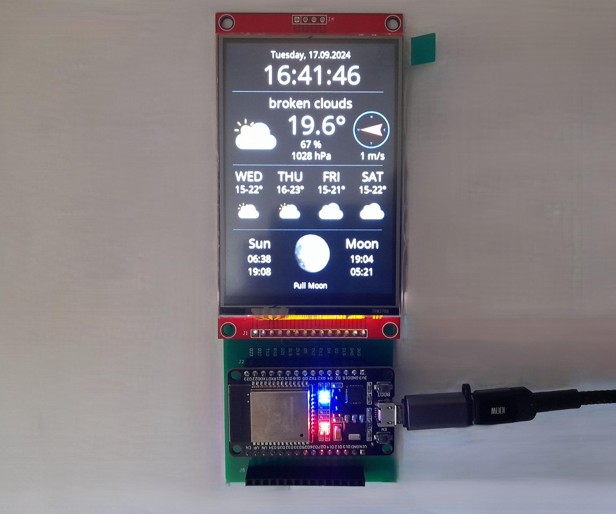 Weather Clock Arduino ESP32 : 8 Steps - Instructables