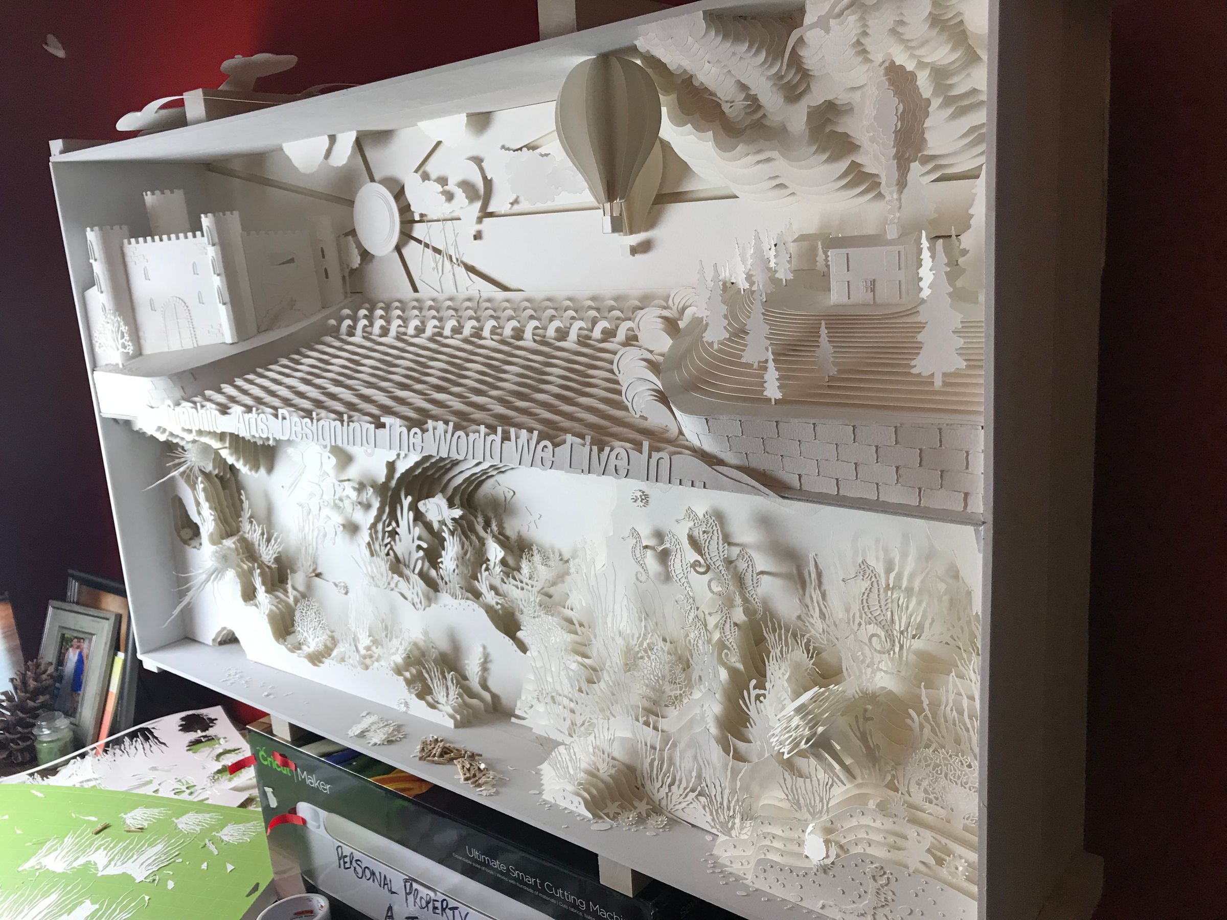 48 Inch Wide Layered Paper Art Shadow Box : 6 Steps (with Pictures ...
