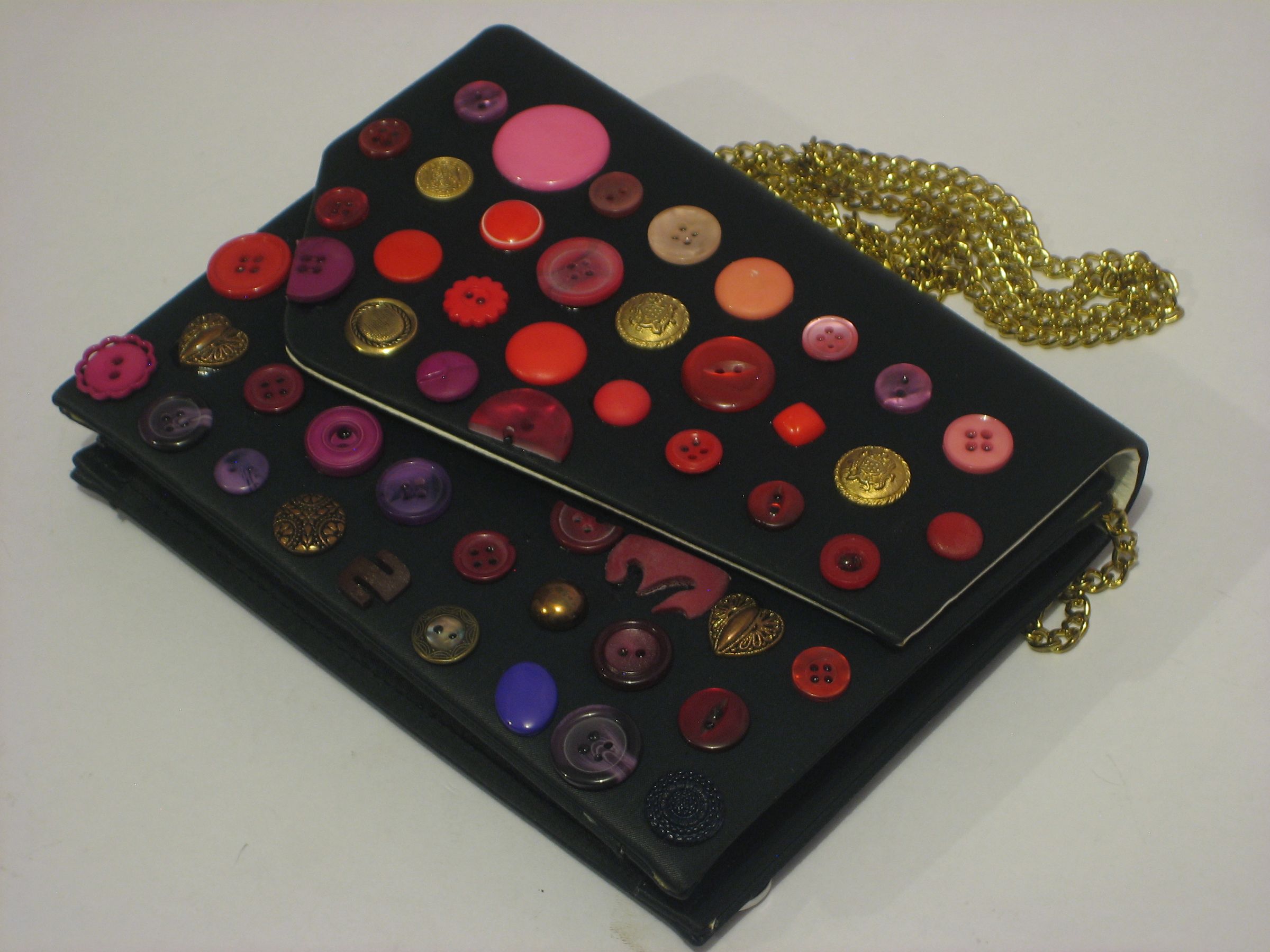 Decorate a Purse With Colourful Buttons : 6 Steps (with Pictures ...