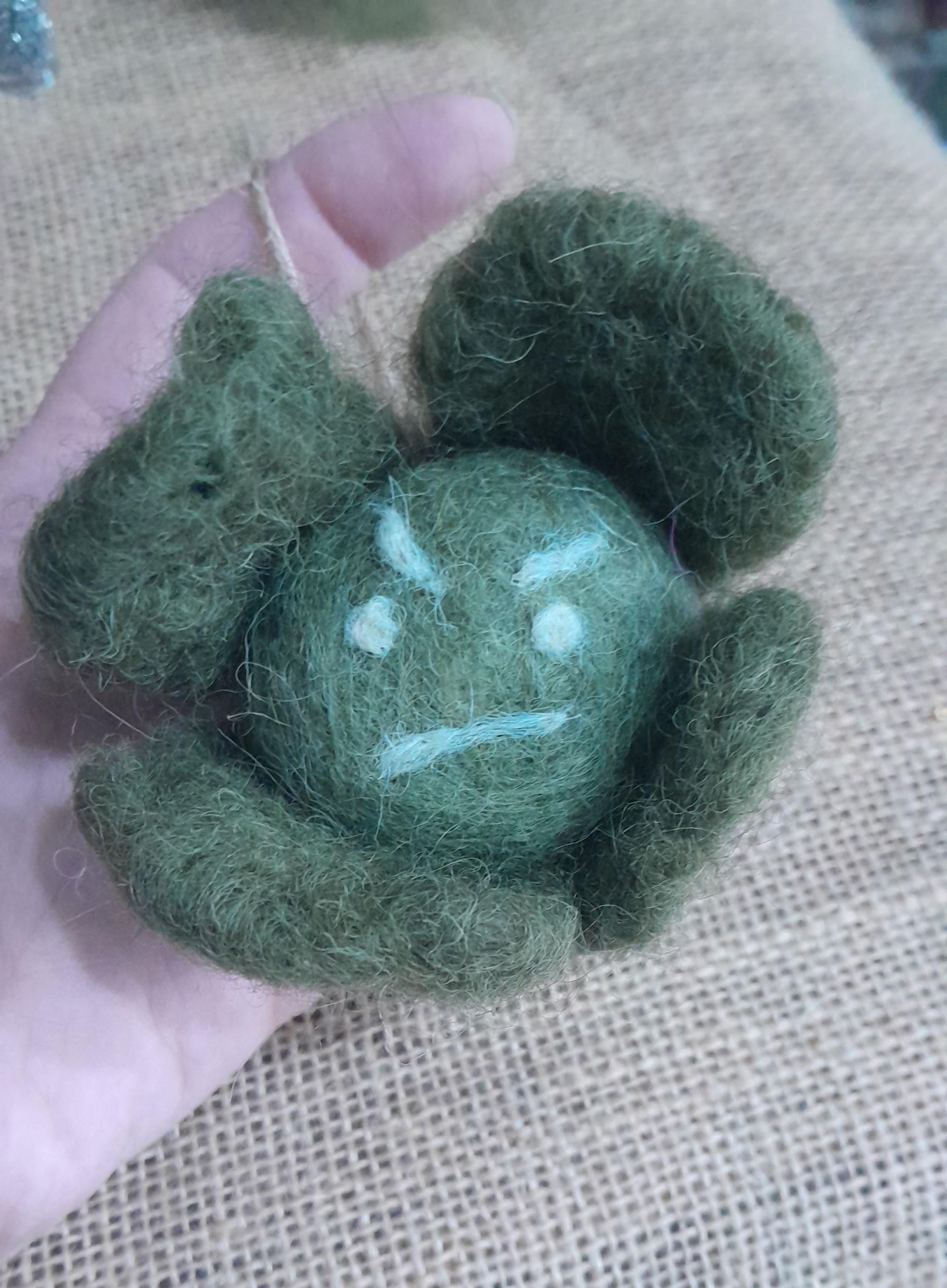 Russell Sprout - the Grumpy Sprout Needle Felting Kit - Create a Bauble ...