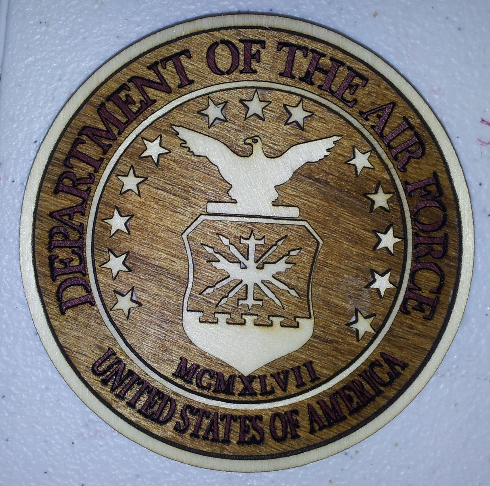 Laser Cut Air Force Emblem : 3 Steps - Instructables
