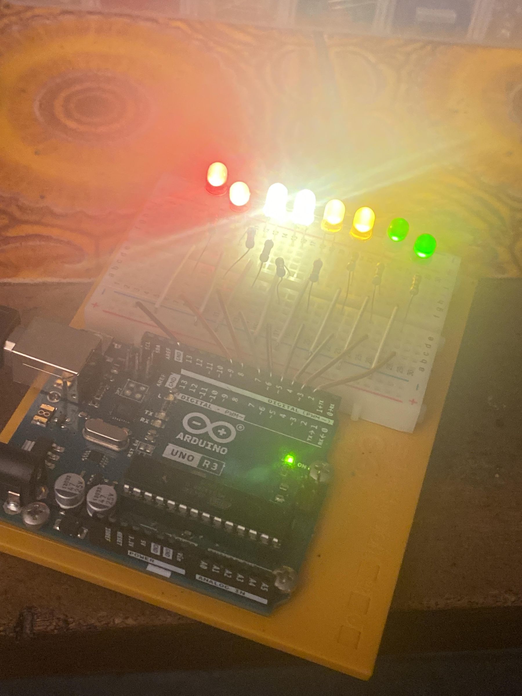 Flowing LED Lights With Arduino Uno R3 : 6 Steps - Instructables