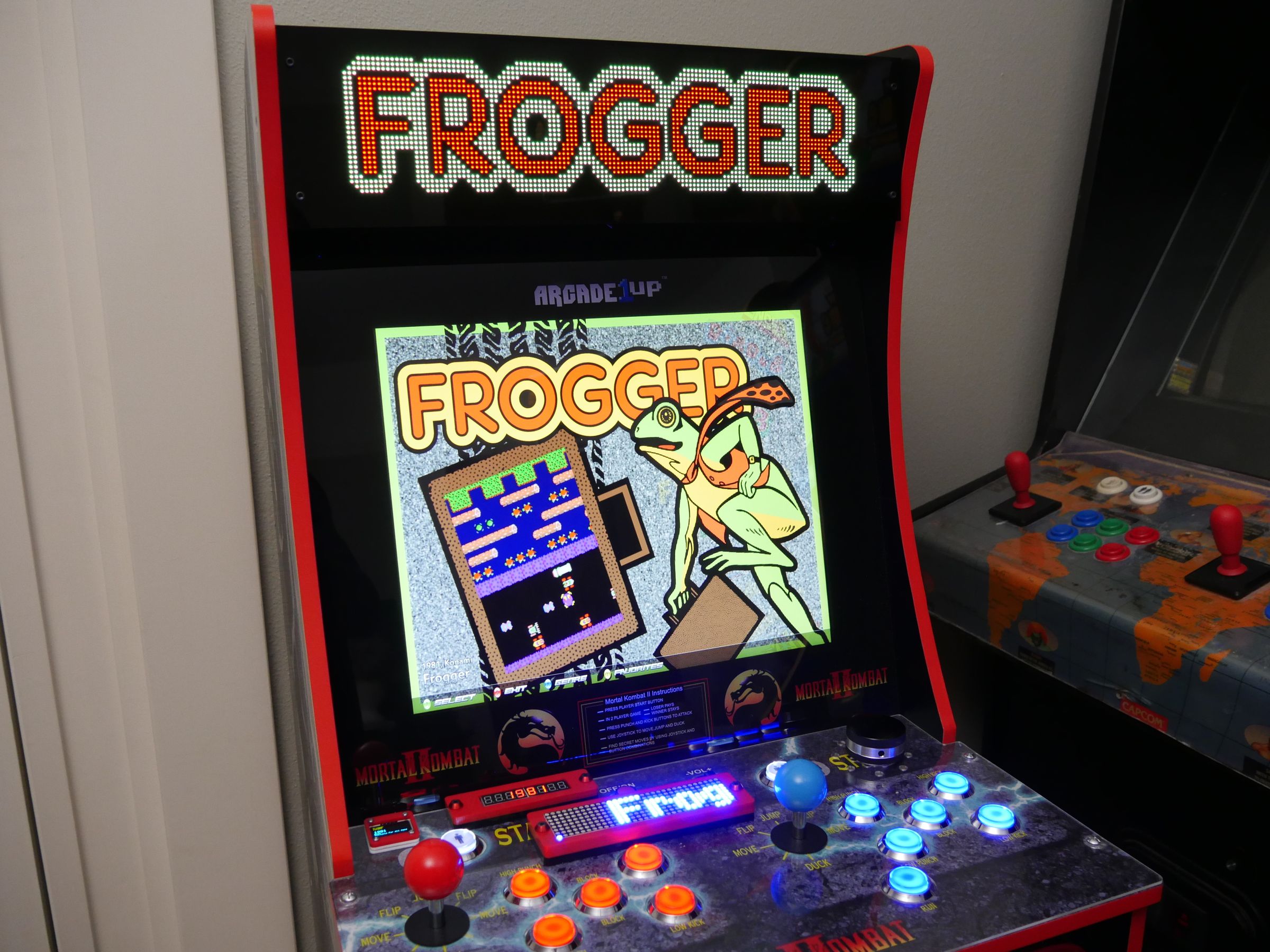 Arcade1Up Mod With LED Marquee and Sub-Displays : 9 Steps (with ...