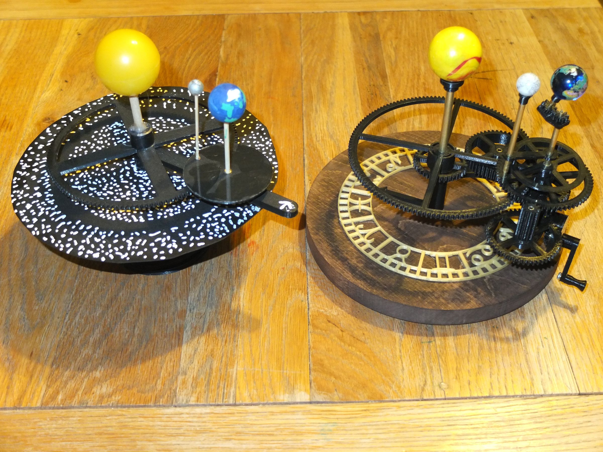 Sun, Earth and Moon Model (Tellurion / Orrery) With 3D Printed Parts ...
