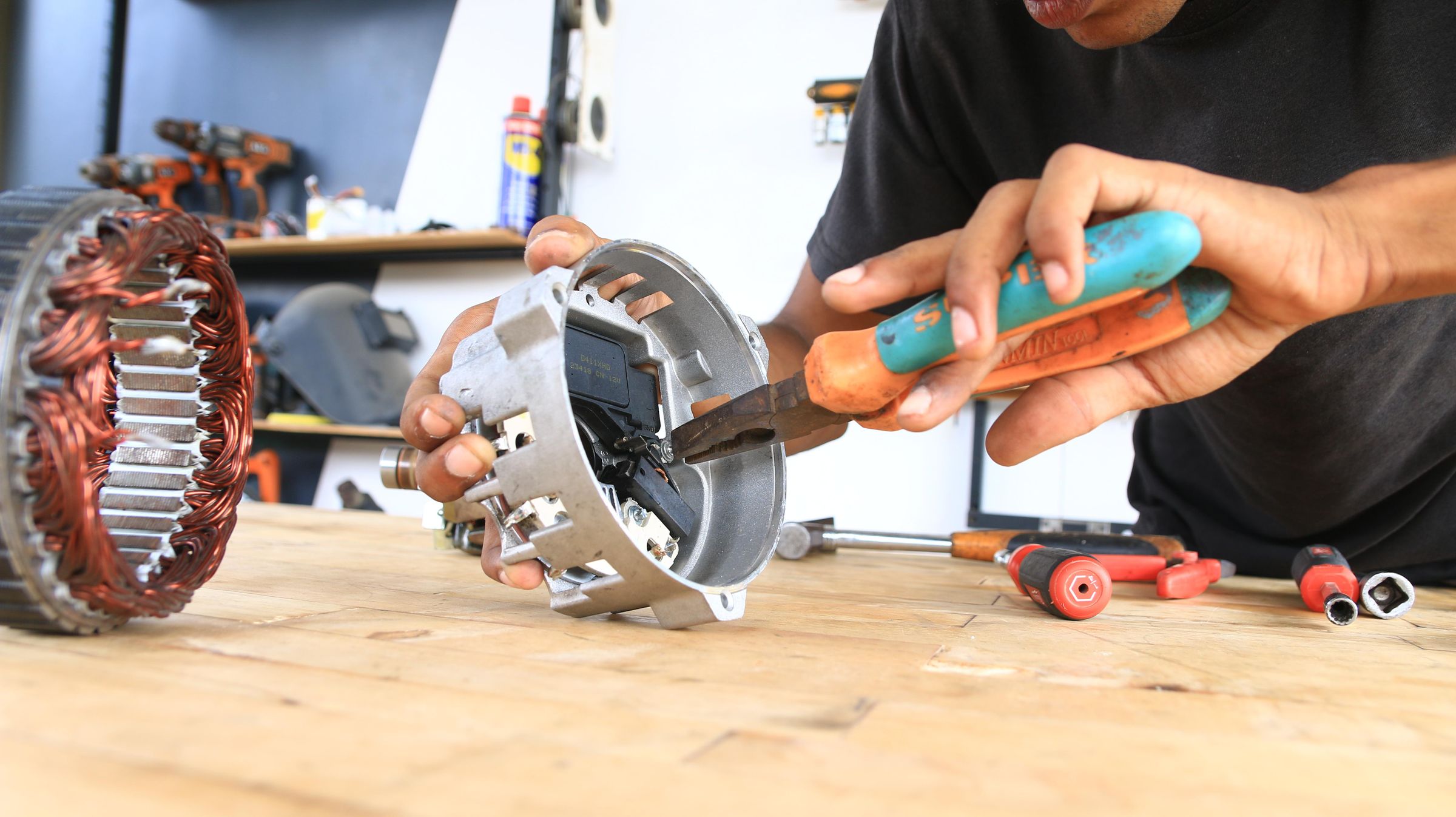 Converting Car Alternator Into a Permanent Magnet Brushless Motor : 6 ...