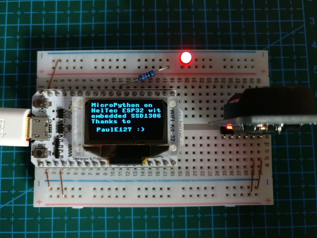 MicroPython on an ESP32 Board With Integrated SSD1306 OLED Display ...