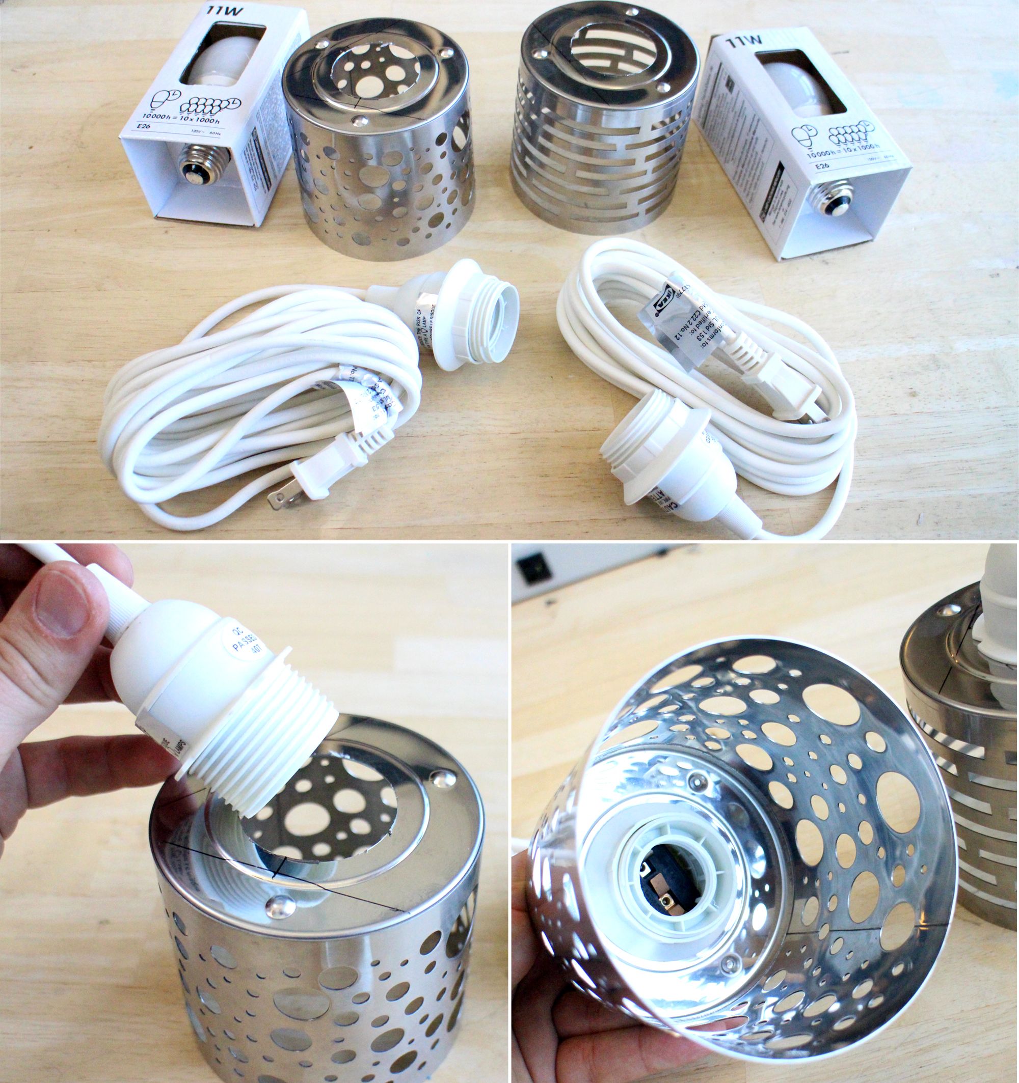 IKEA HACK: Easy Lamps : 4 Steps (with Pictures) - Instructables
