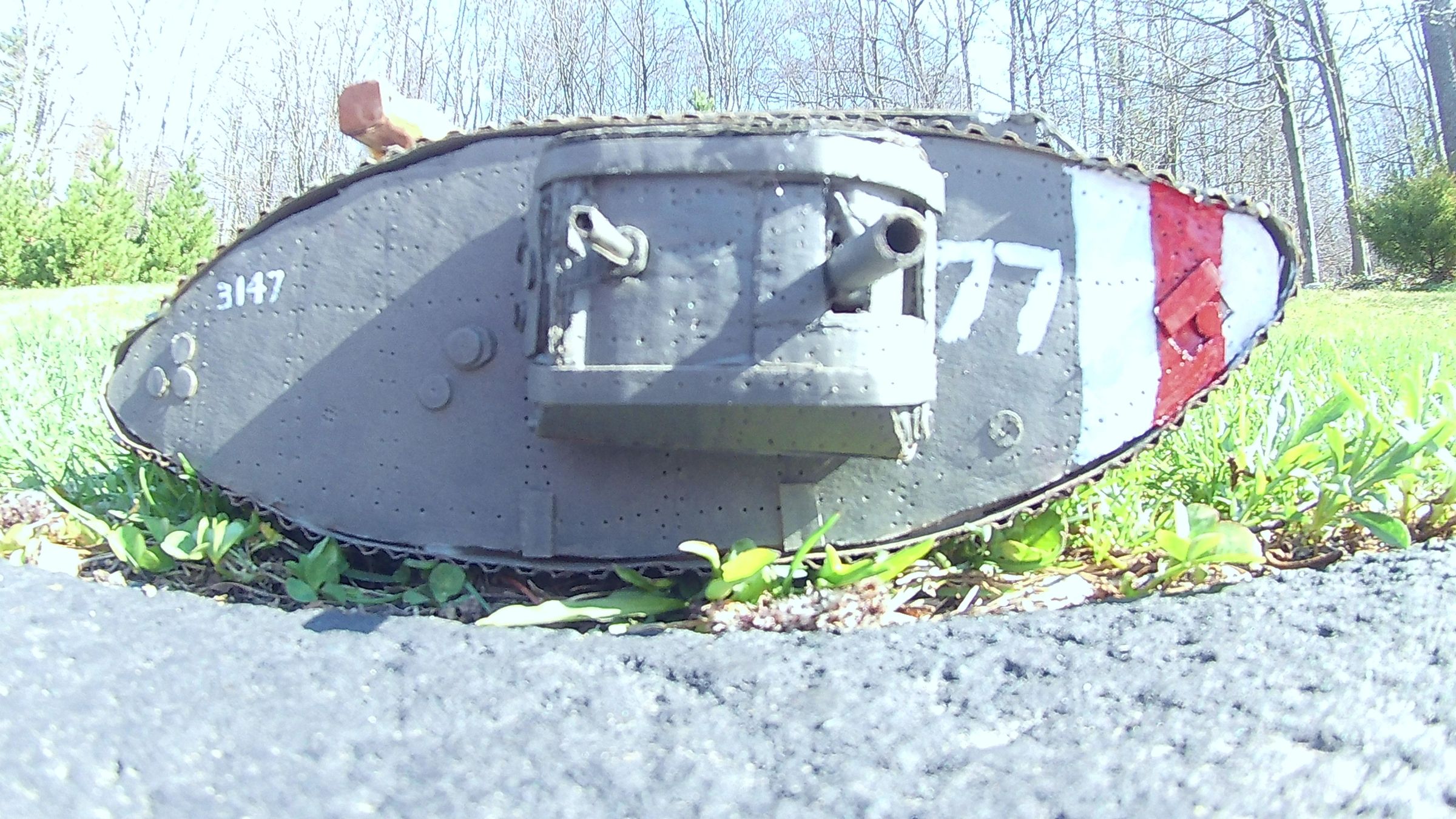 Cardboard Model Mark IV British Tank : 10 Steps (with Pictures ...