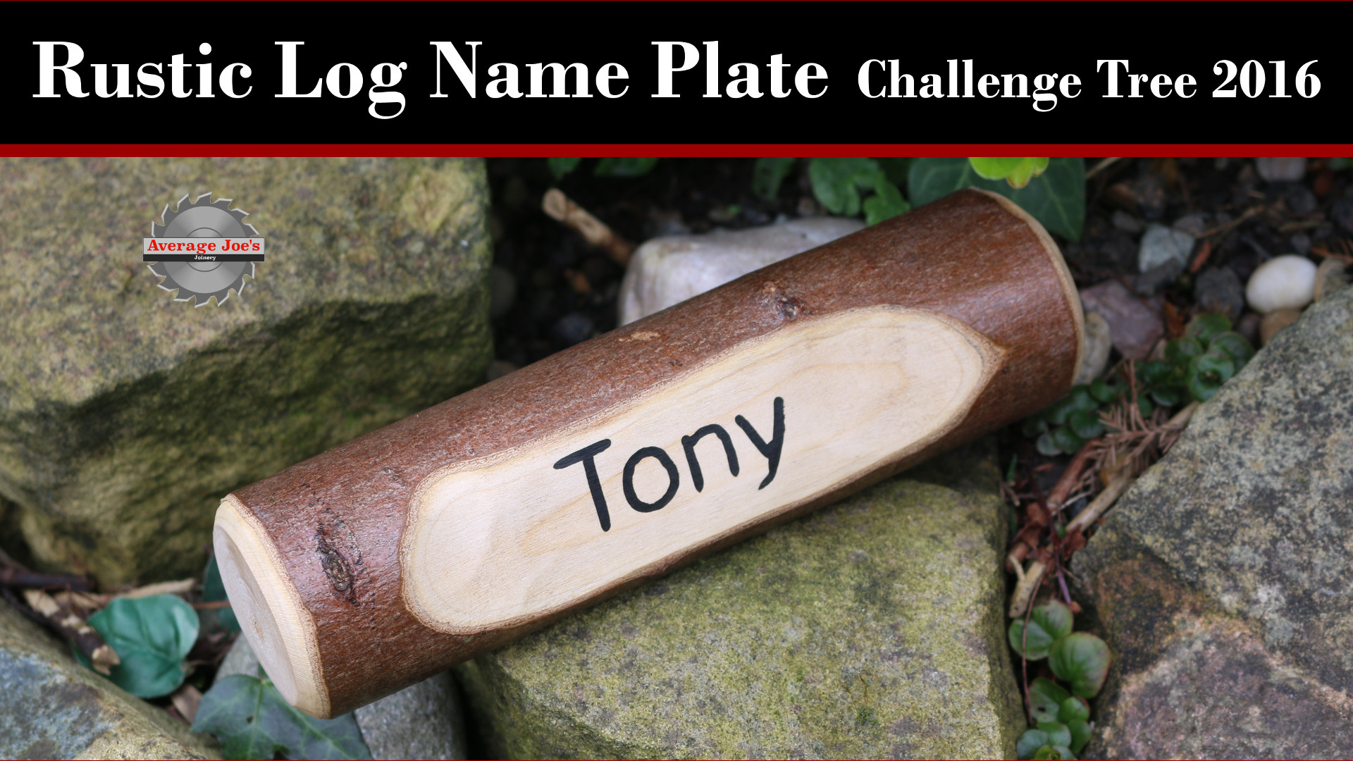 Super Simple! Rustic Log Name Plate : 4 Steps (with Pictures ...