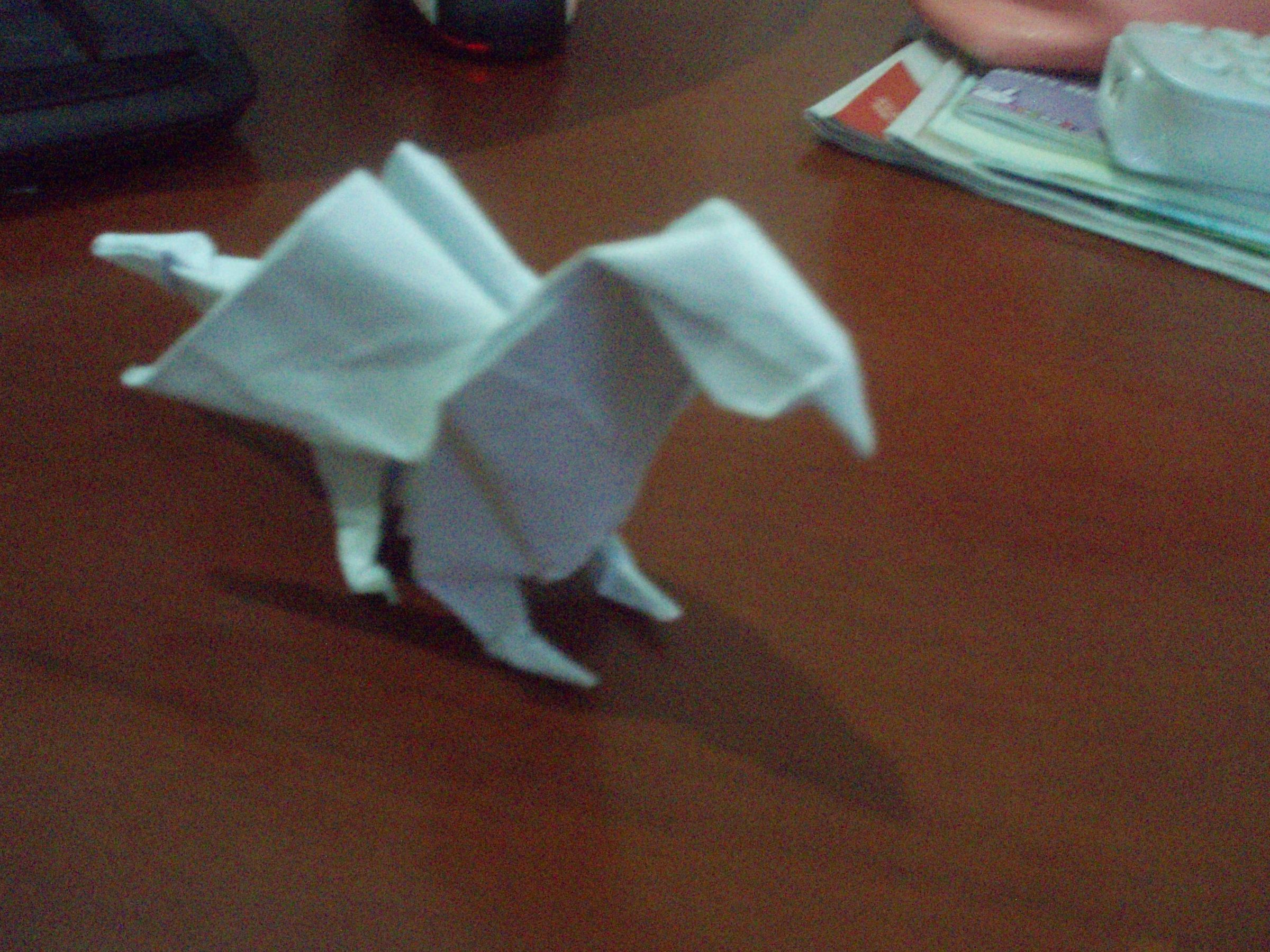 How To Make An Origami Griffin Gryphon Origami : 9 Steps