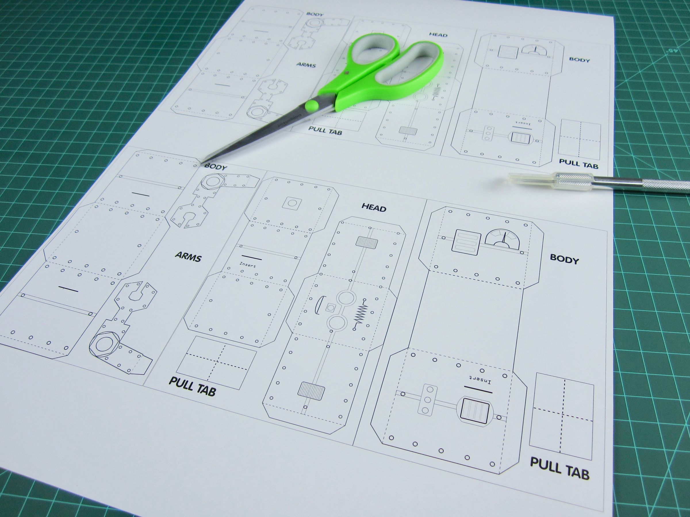Move and Blink Paper Robot : 10 Steps (with Pictures) - Instructables
