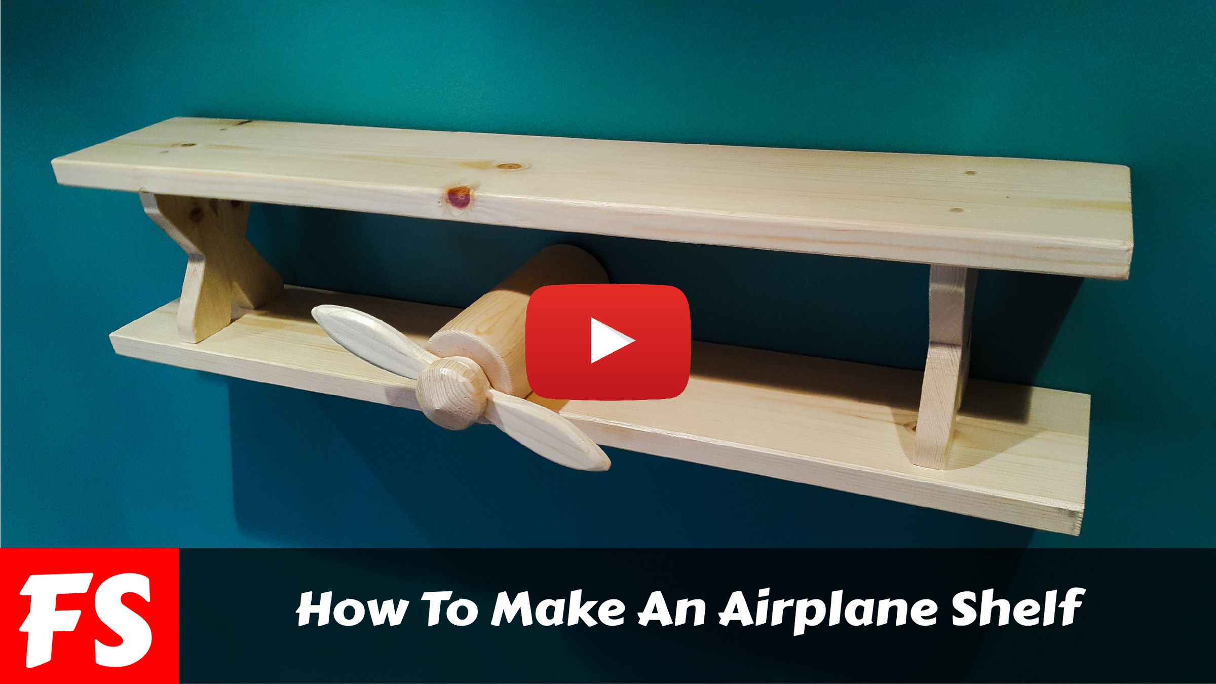 Making an Airplane Shelf for Kids Bedroom : 6 Steps (with Pictures ...