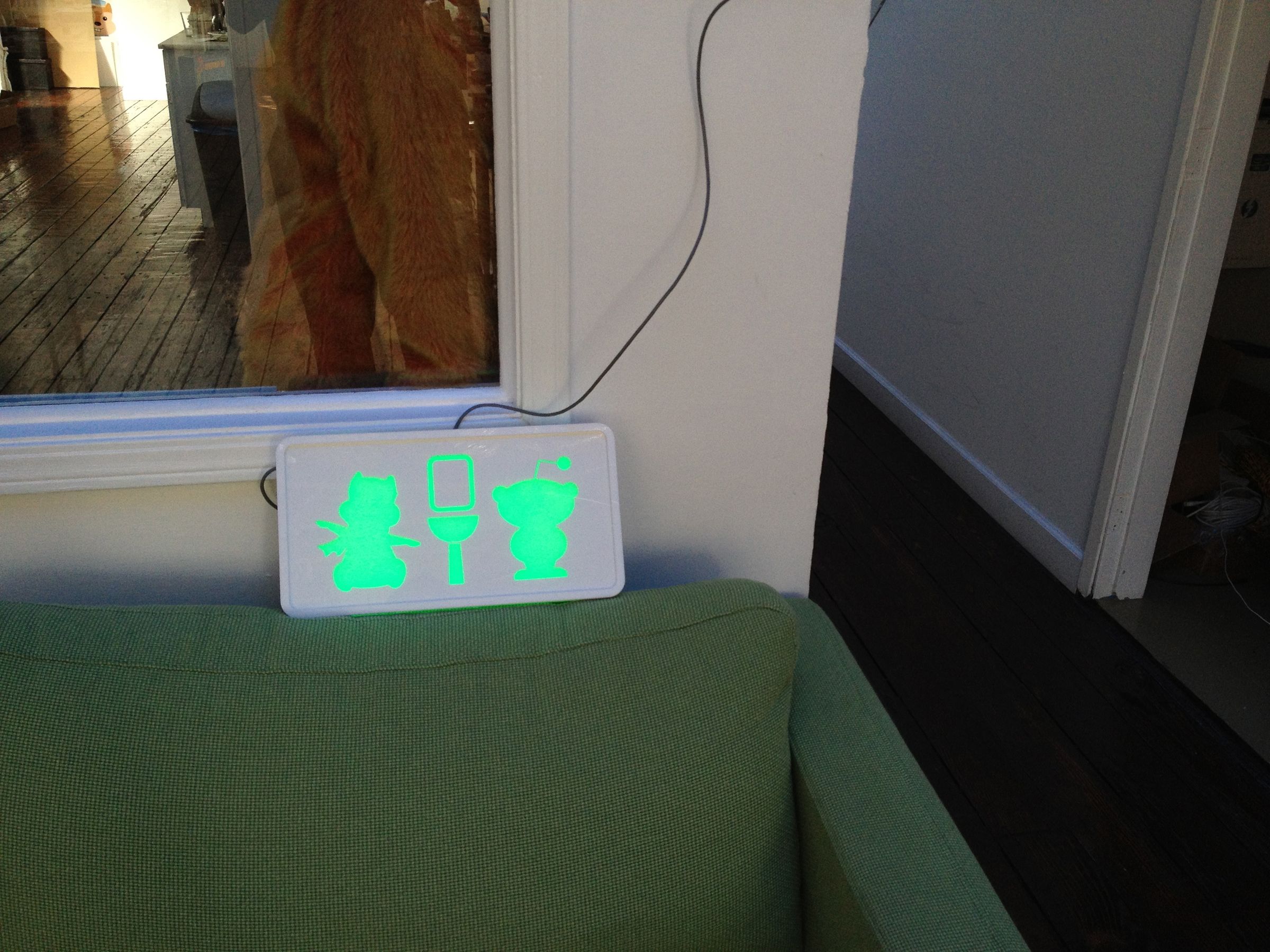 Hipmunk Bathroom Status Indicator Sign : 5 Steps (with Pictures ...