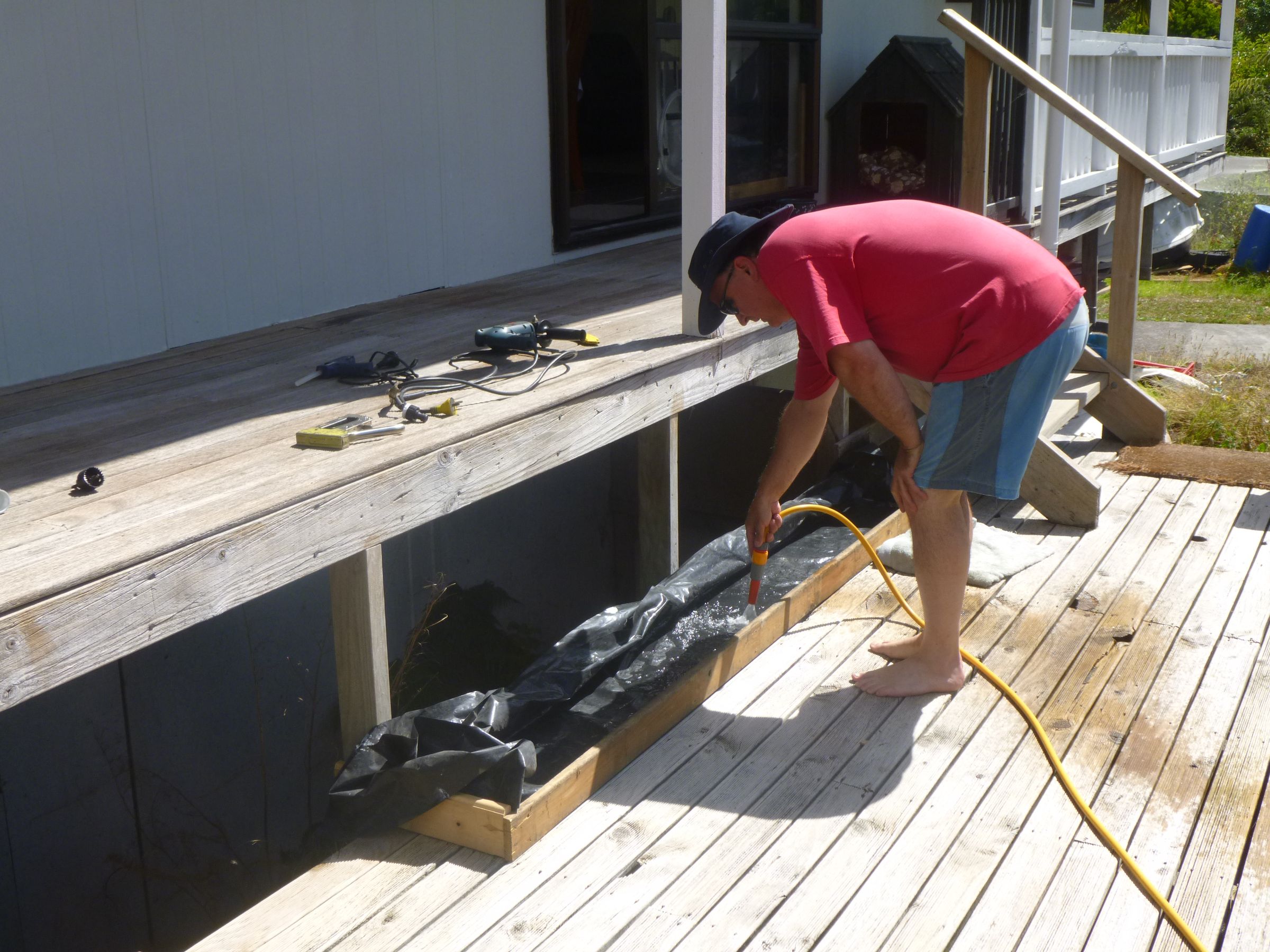 Make a Pot Trough for Saving Water on Your Deck : 8 Steps (with ...