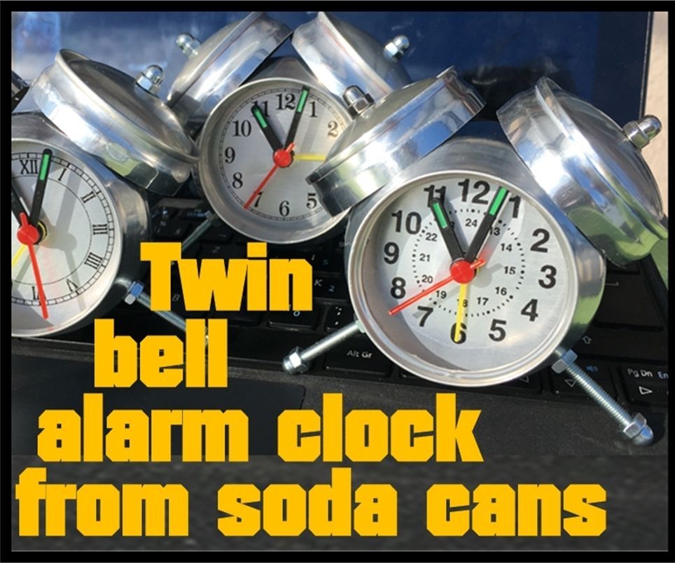 Twin Bell Alarm Clock From Soda Cans : 7 Steps (with Pictures ...