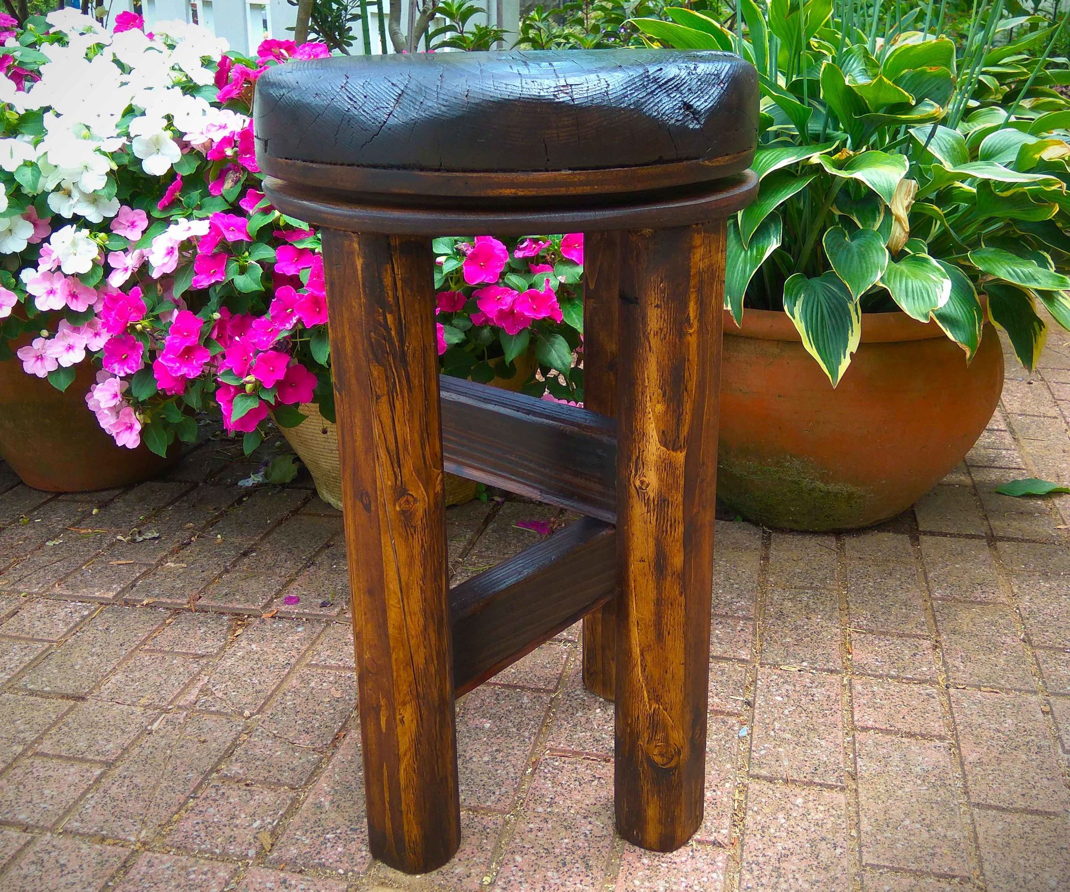 Swivel Stool Using an Antique Japanese Pot Lid! : 11 Steps (with ...