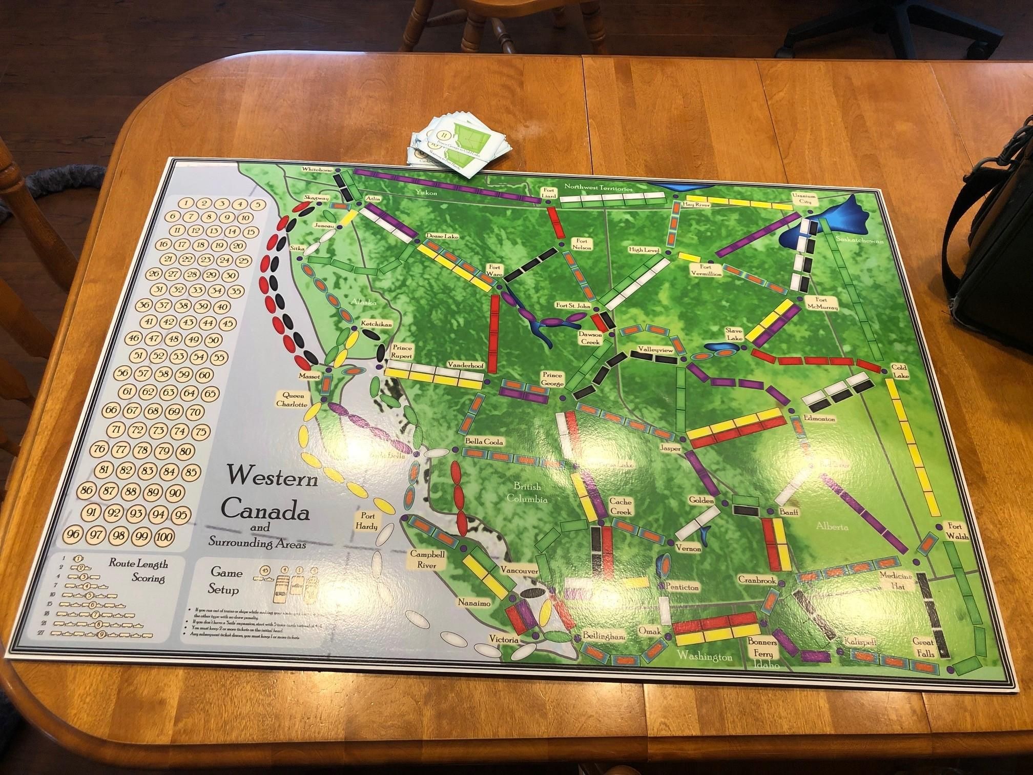 Western Canadian Map for Ticket to Ride : 10 Steps (with Pictures ...