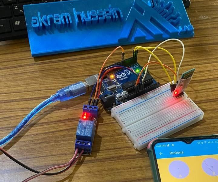 Controlling a Light Bulb Via Bluetooth HC-06 and Relay Module : 5 Steps ...