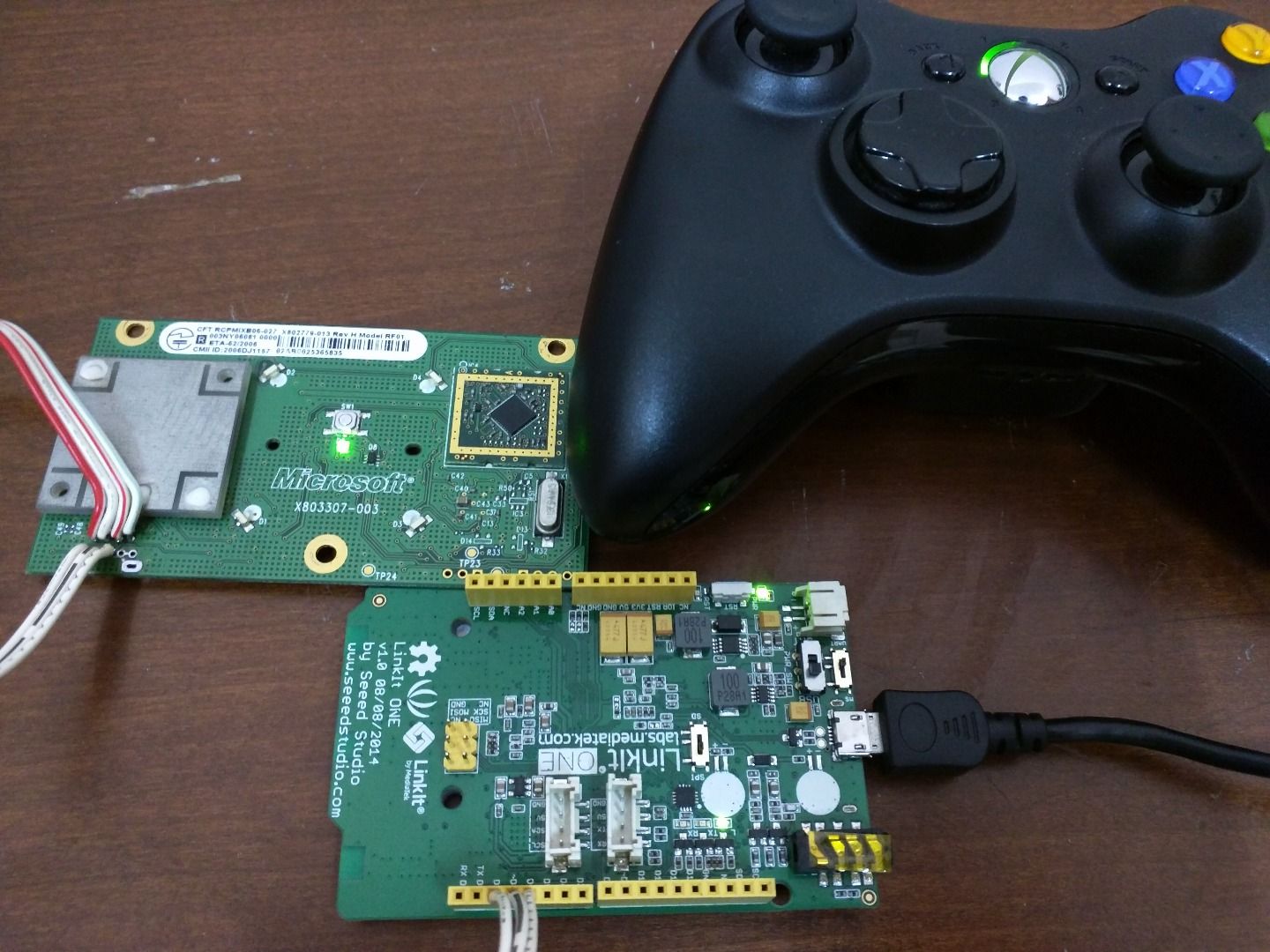 DIY Xbox 360 Controller Receiver Using LinkIt ONE : 3 Steps (with ...
