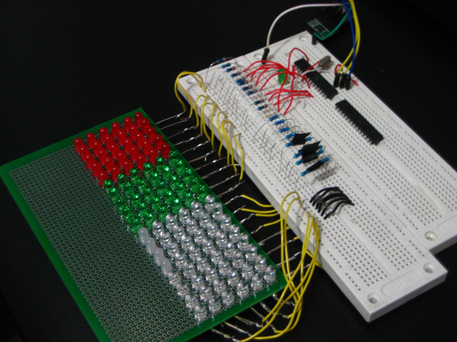 GEEKS ARE KEWL: Arduino-Controlled 18x6 LED Matrix (in Progress) - Instructables