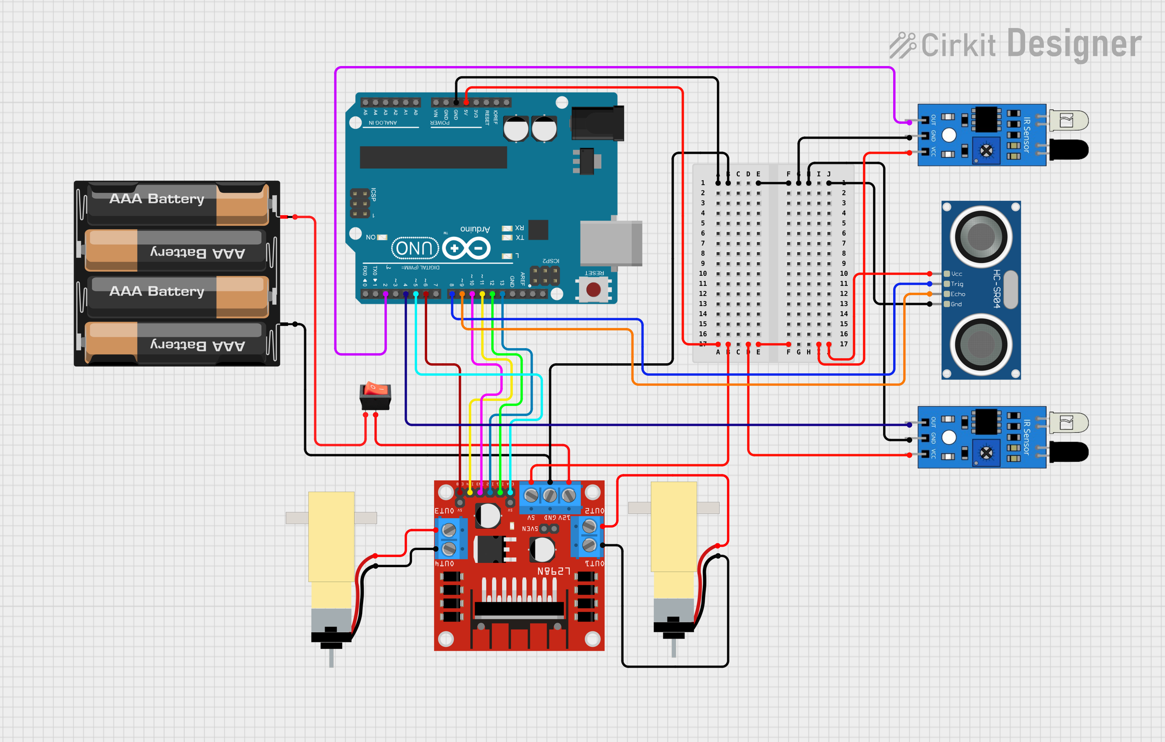 Line-Following Robot With Obstacle Avoidance : 9 Steps - Instructables