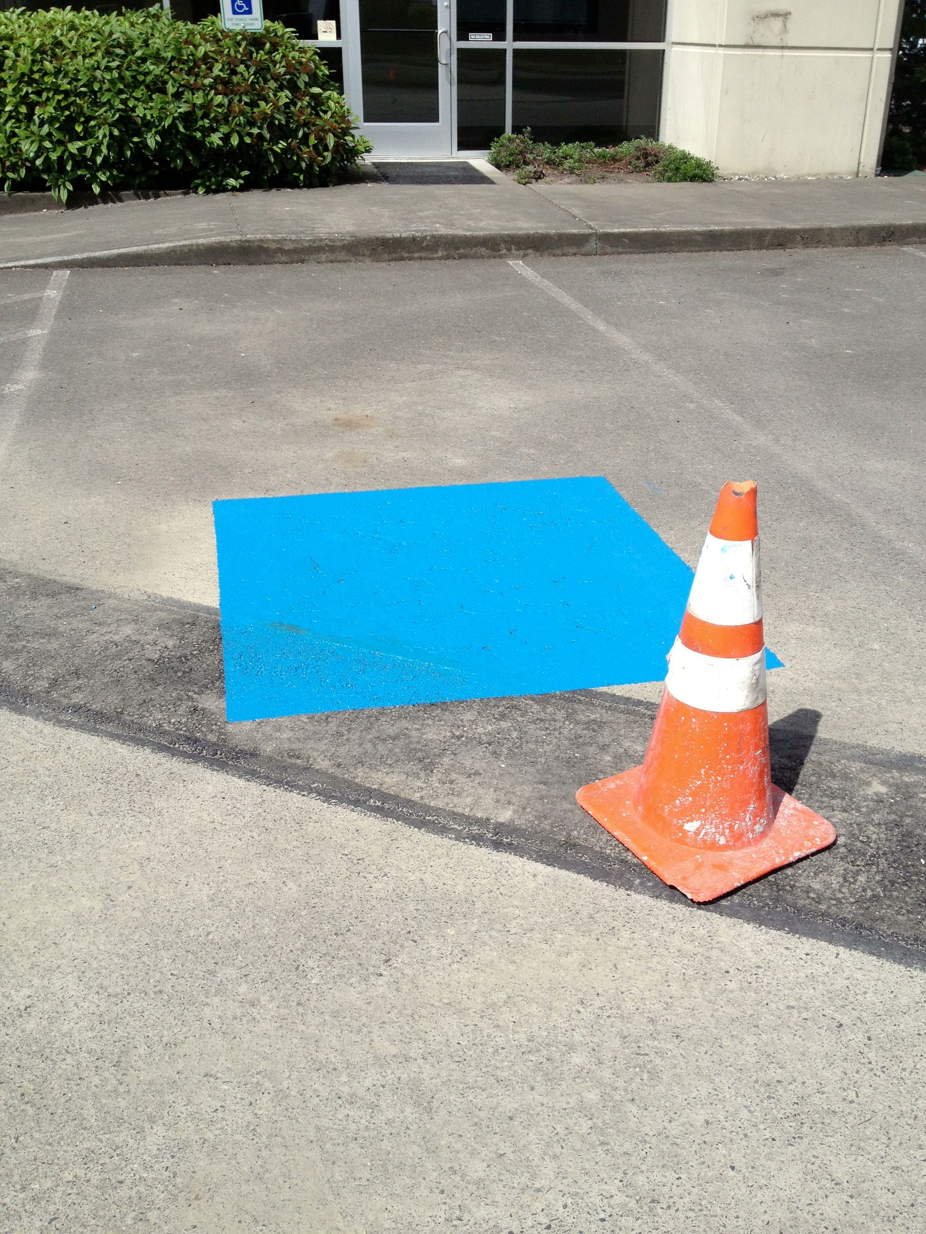 Stencil for Disability Parking Space : 6 Steps (with Pictures ...
