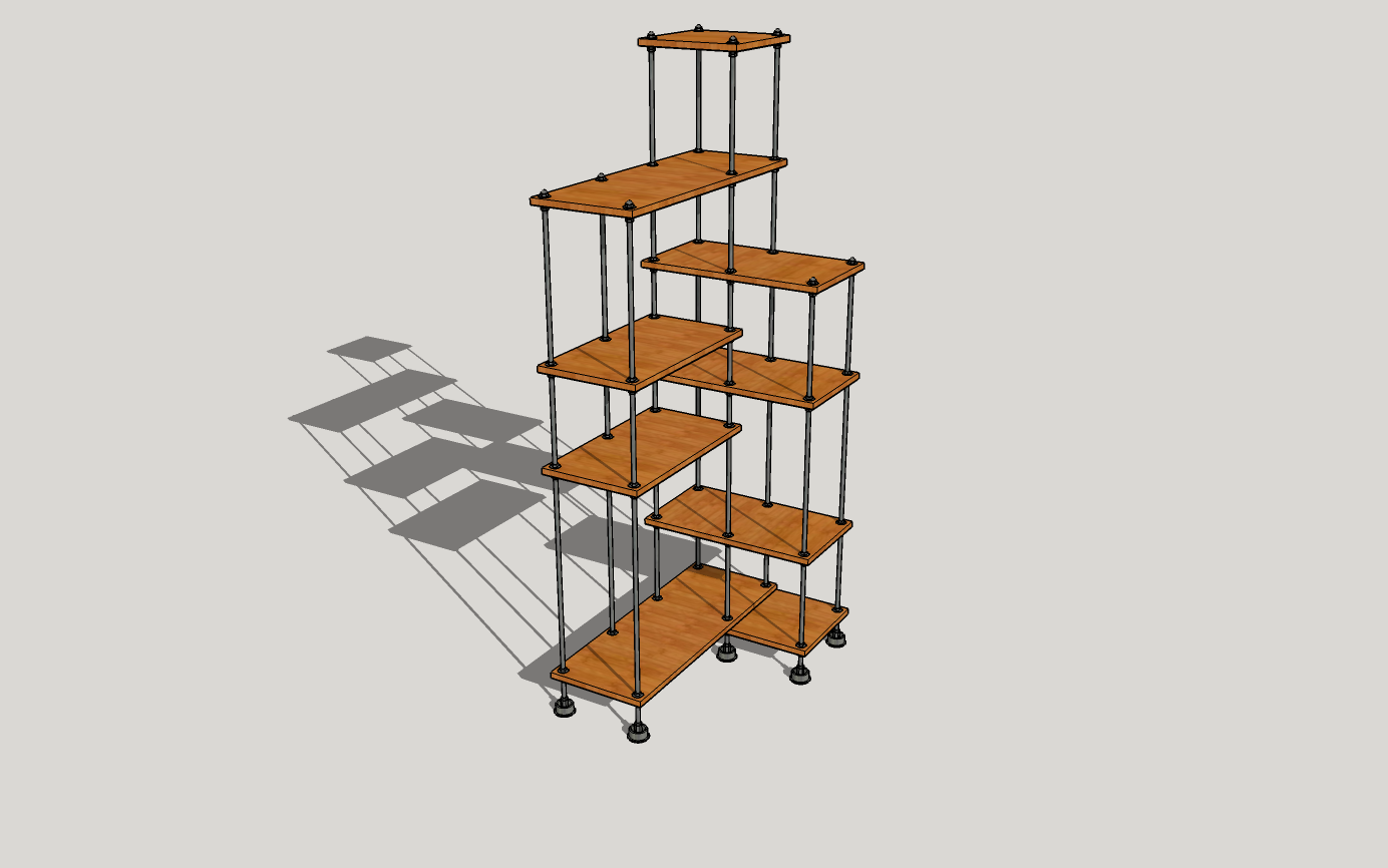 Threaded Rod Bookcase : 3 Steps - Instructables