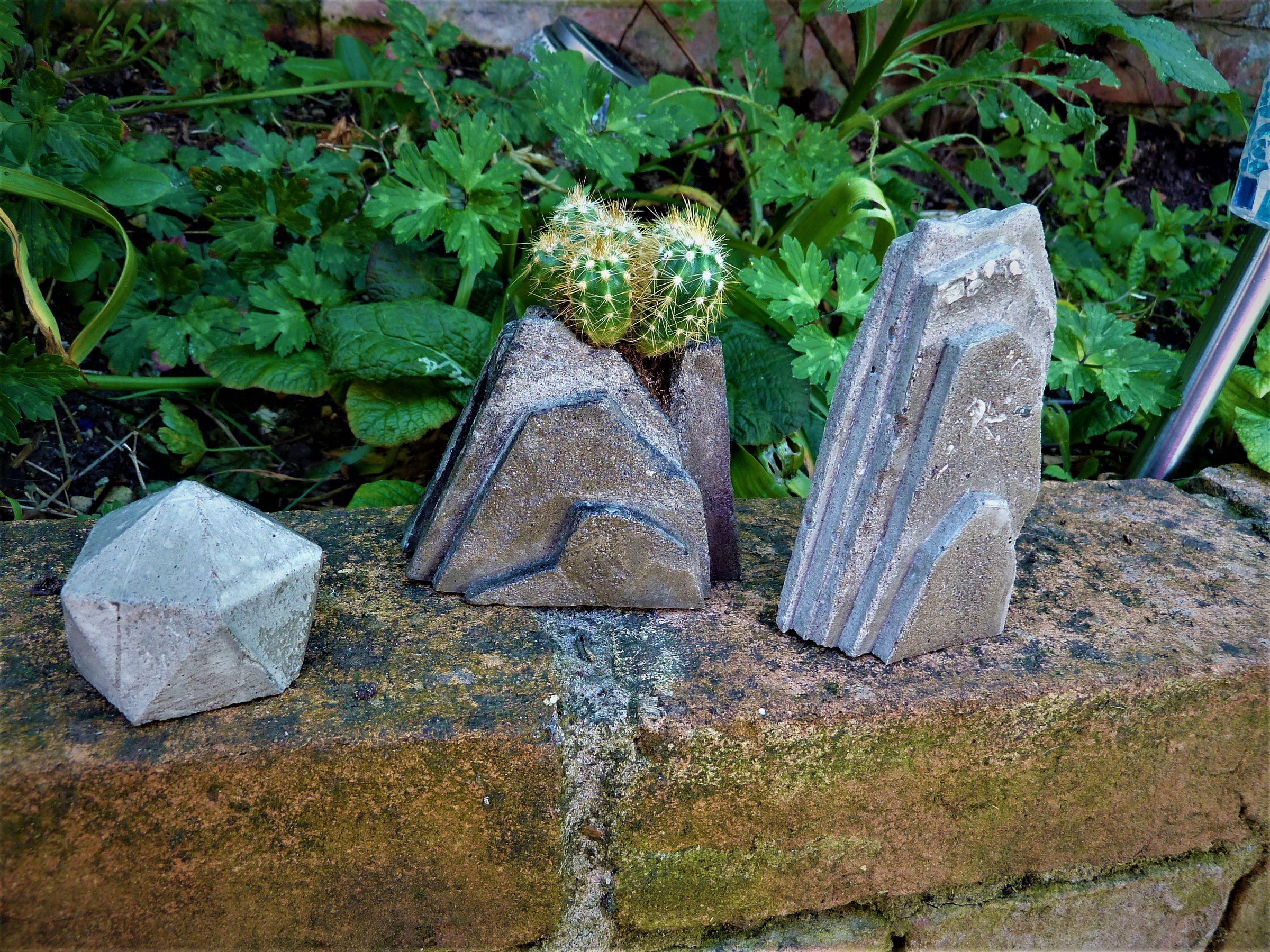 Concrete Low Poly Mountain Planter : 4 Steps (with Pictures ...