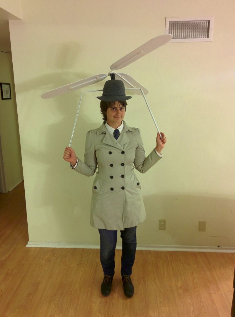 Inspector Gadget Costume With Motorized Helicopter : 15 Steps (with ...