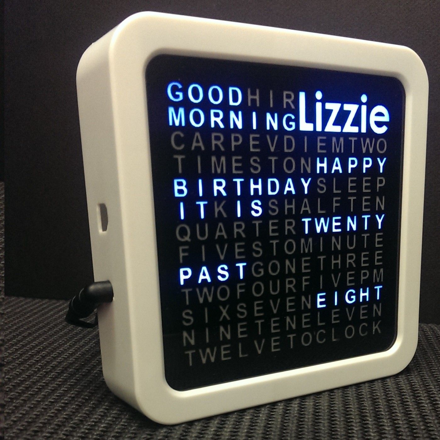 Personalised Word Clock : 8 Steps (with Pictures) - Instructables