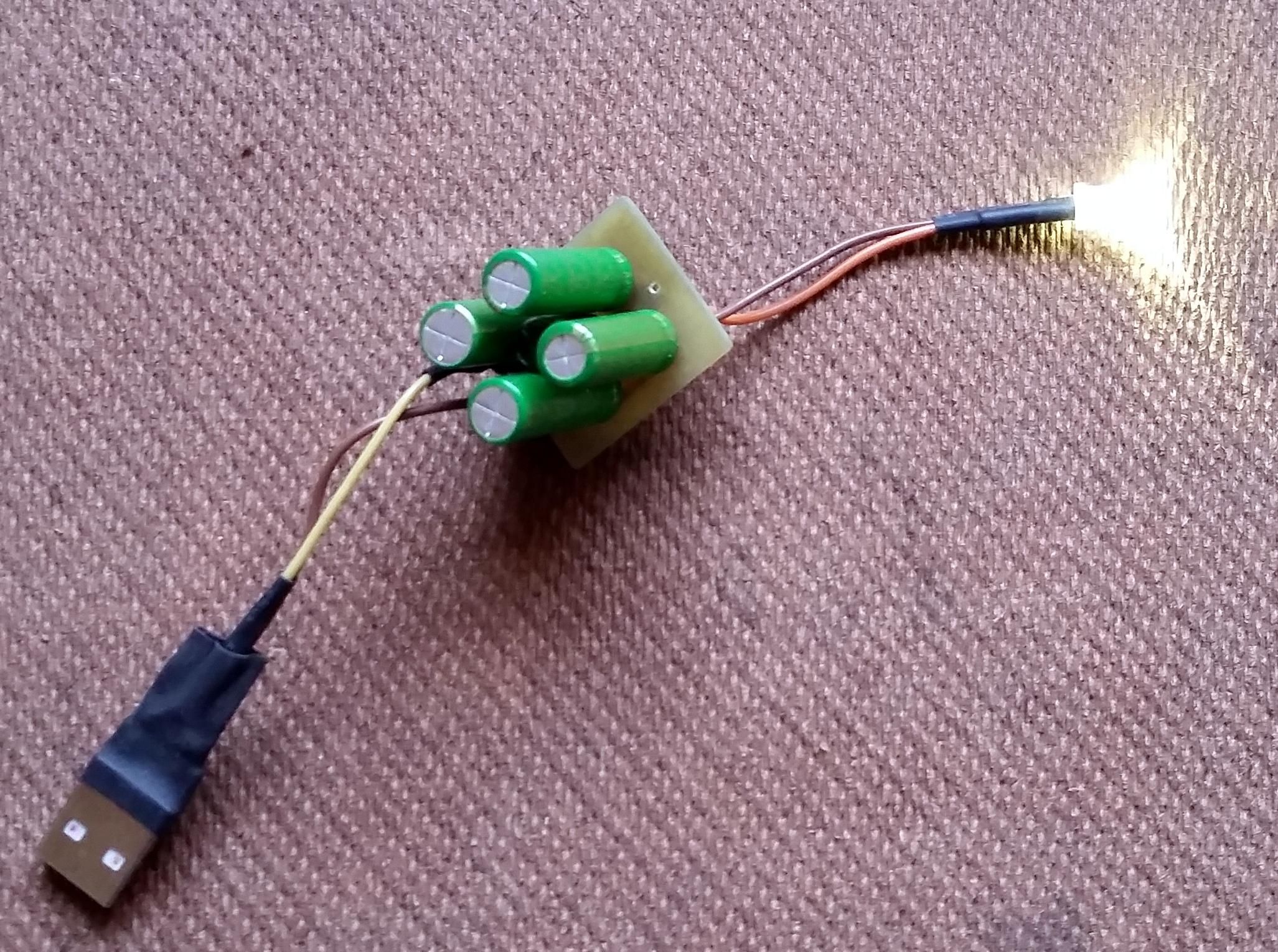 Supercapacitor USB Flashlight : 3 Steps - Instructables