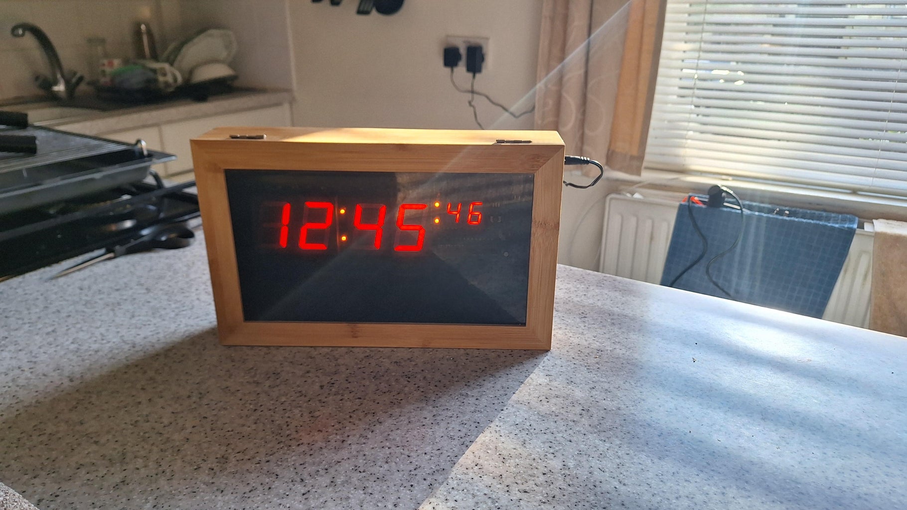 Large 6 Digit Led Clock 1 8 0 8 High Digits Using Arduino And