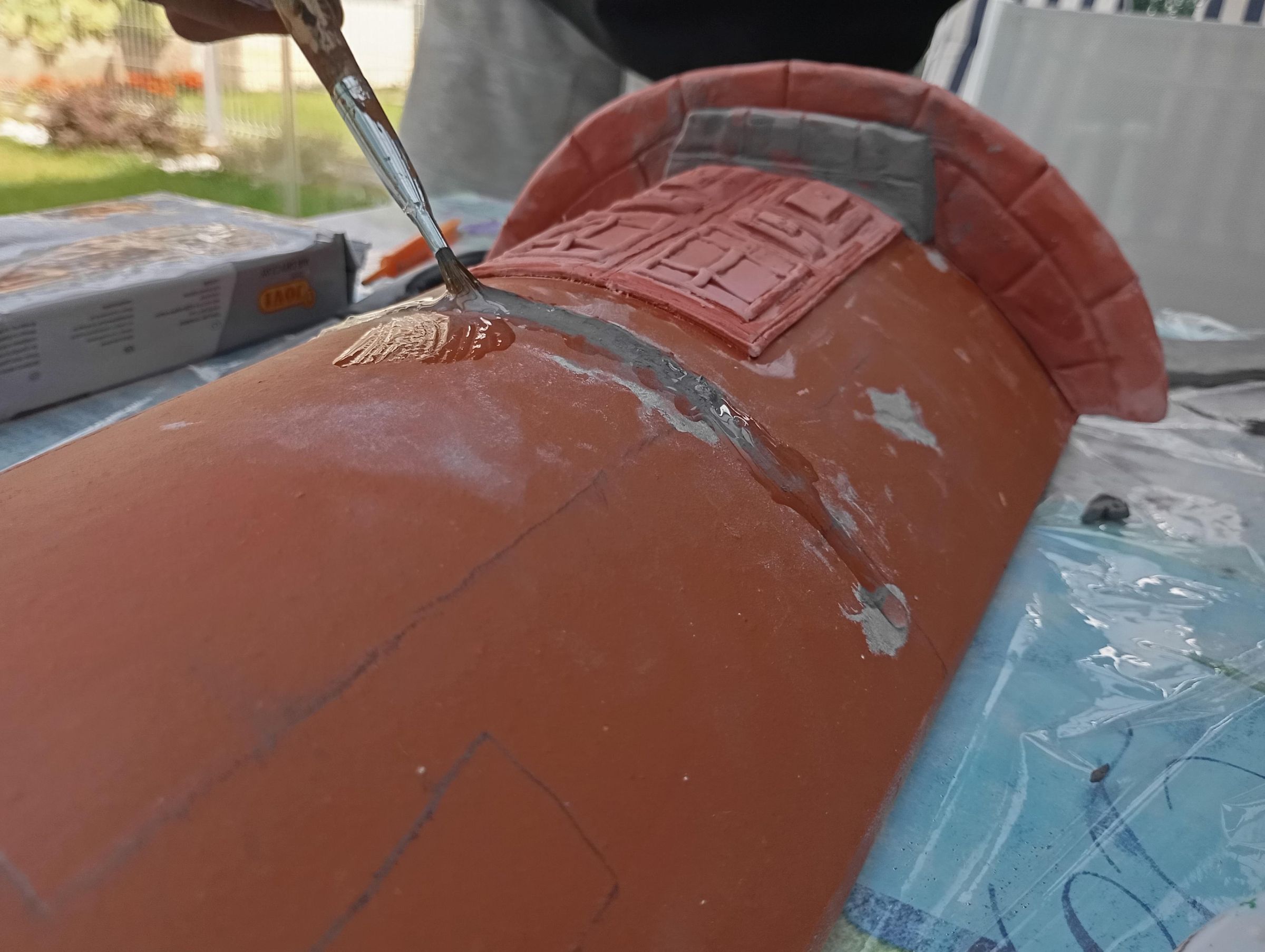 How to Sculpt a Traditional Village House in Clay on a Roof Tile – a ...