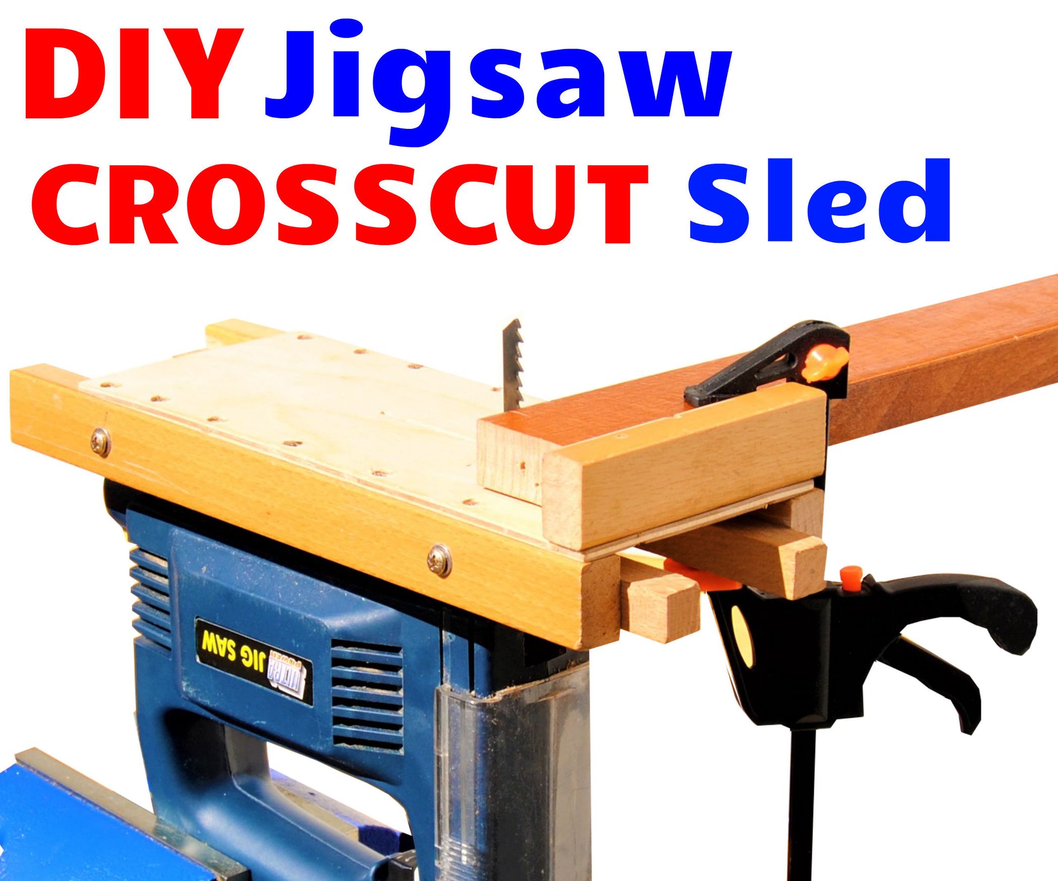 DIY Jigsaw Crosscut Sled - Perfect Jigsaw Cuts Every Single Time! : 8 ...