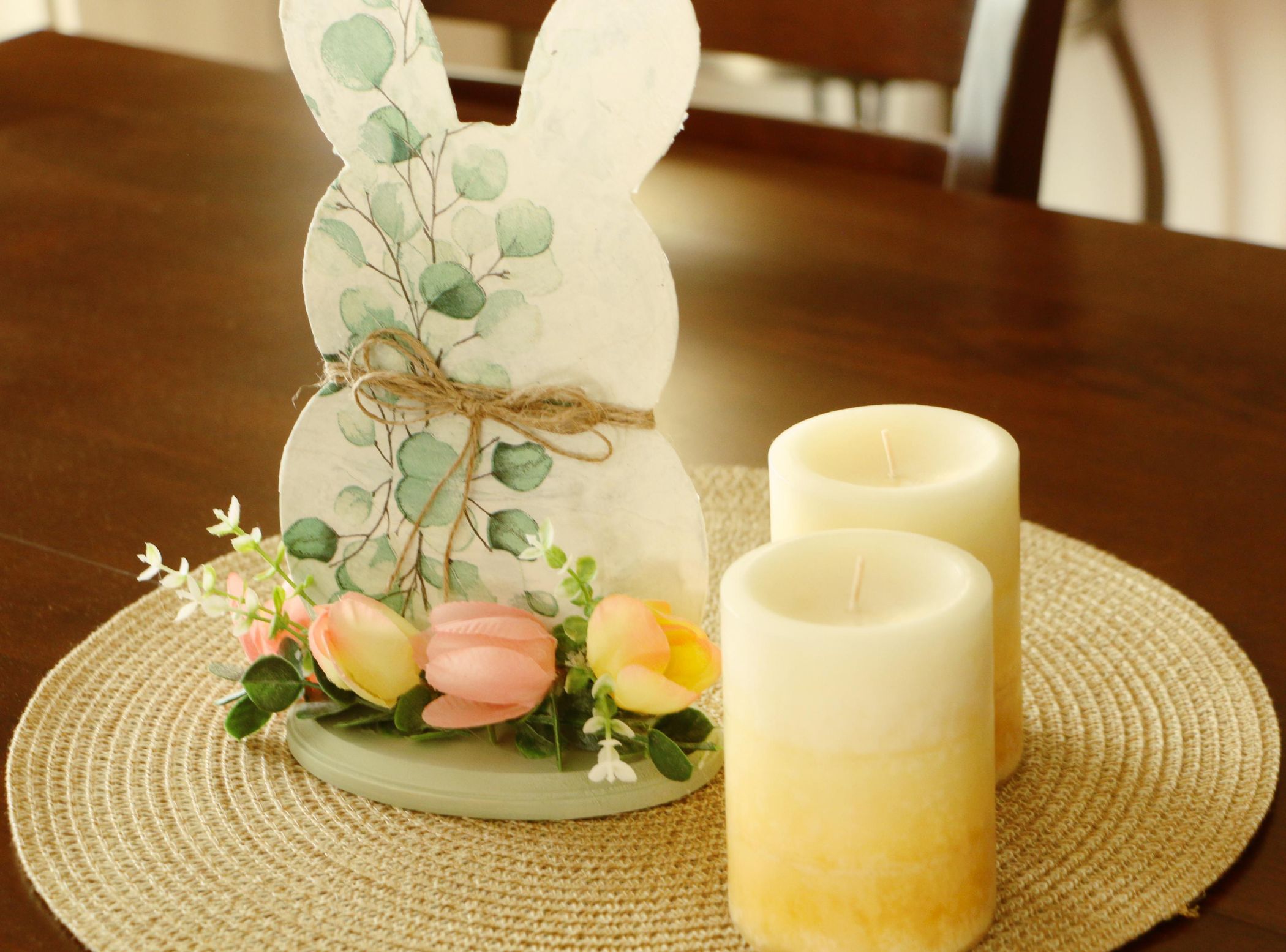 EASY DOLLAR TREE EASTER TABLETOP DECORATION : 7 Steps (with Pictures ...