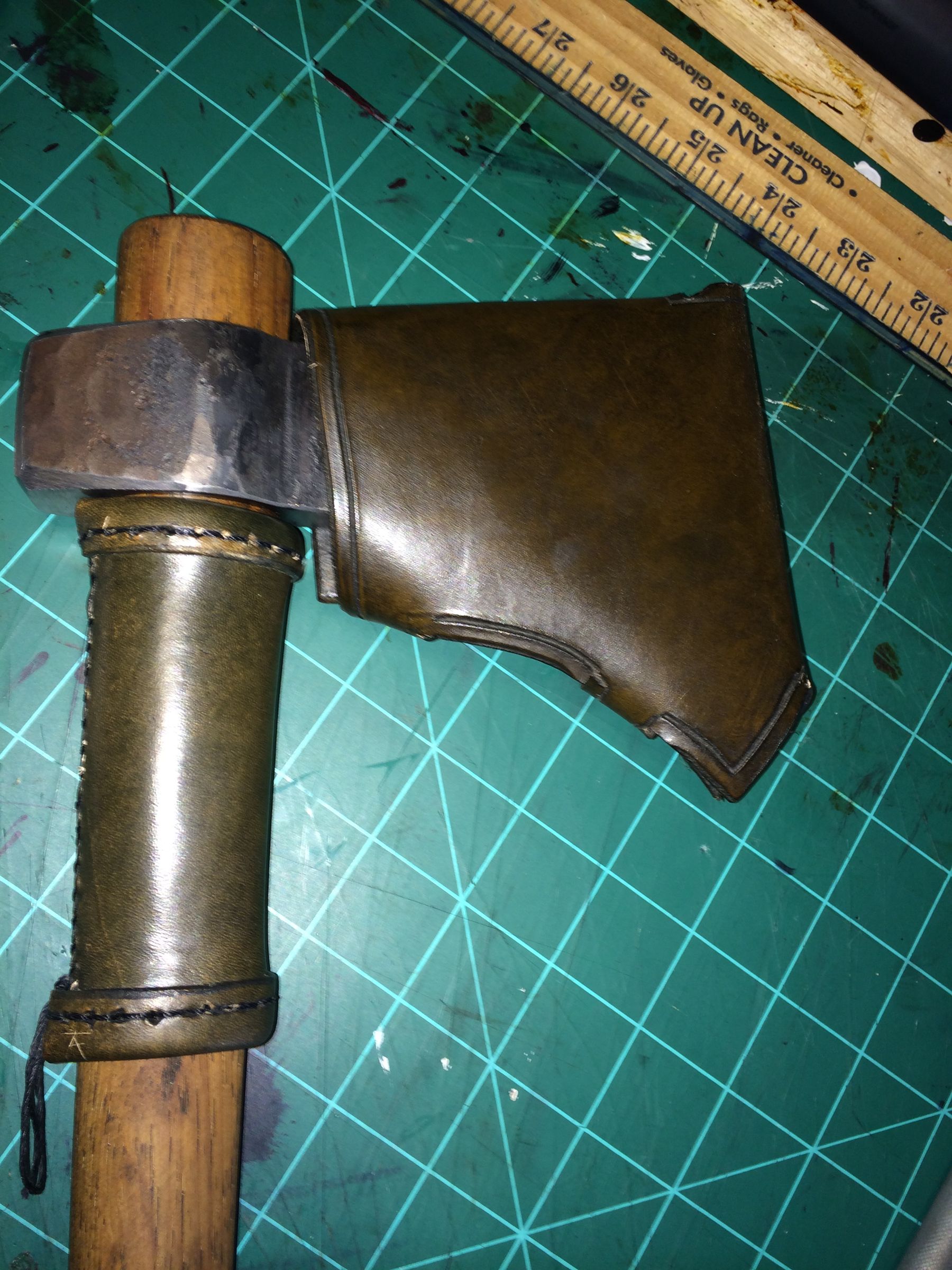 Tomahawk Sheath, Haft Wrap, and Belt Holster : 3 Steps - Instructables
