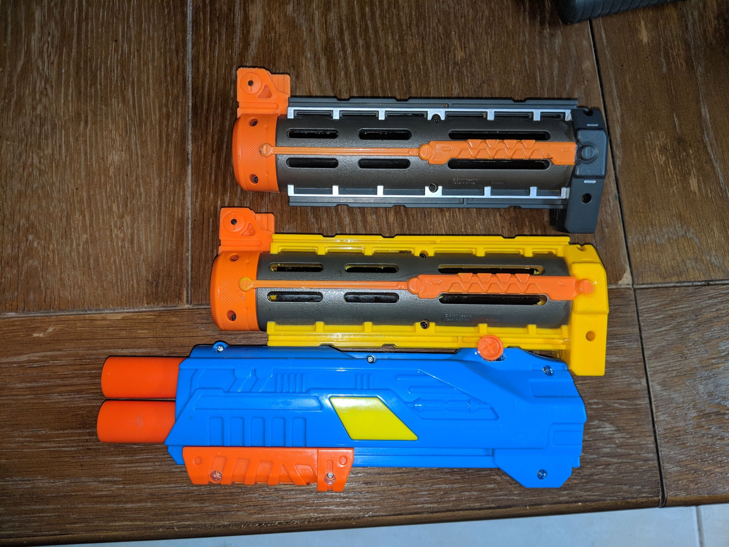 Nerf Barrel Attachment With Under-mounted Mega Blaster : 7 Steps ...