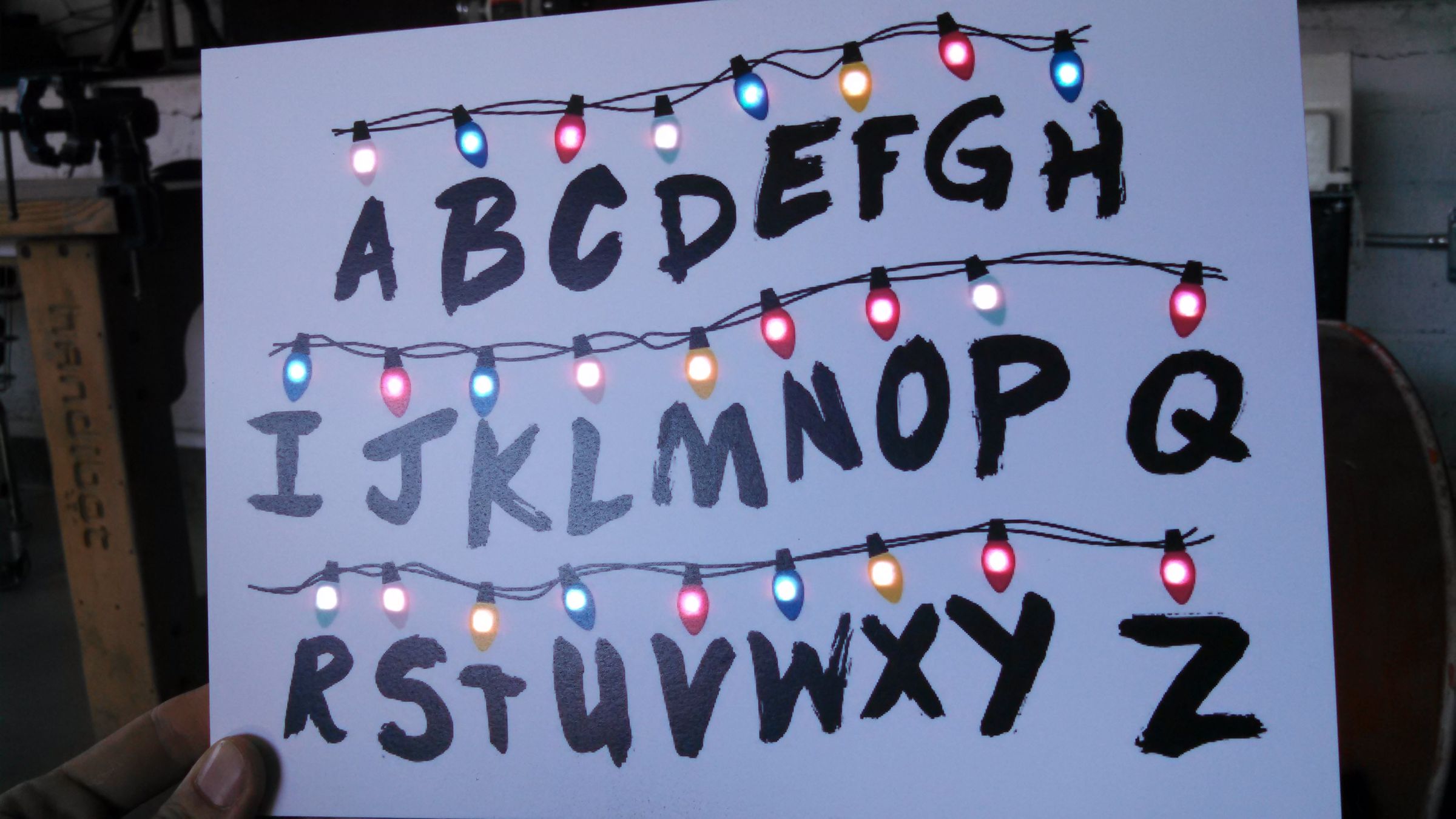 Stranger Things Interactive Wall Art : 7 Steps (with Pictures ...