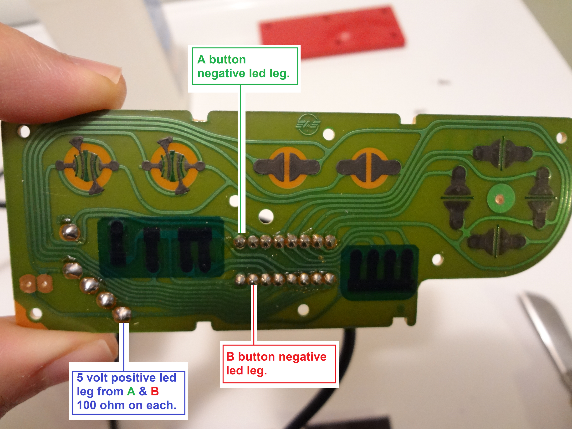 Adding Led's to Nes Controller (lit When a & B Buttons Pressed). : 7 Steps (with Pictures ...