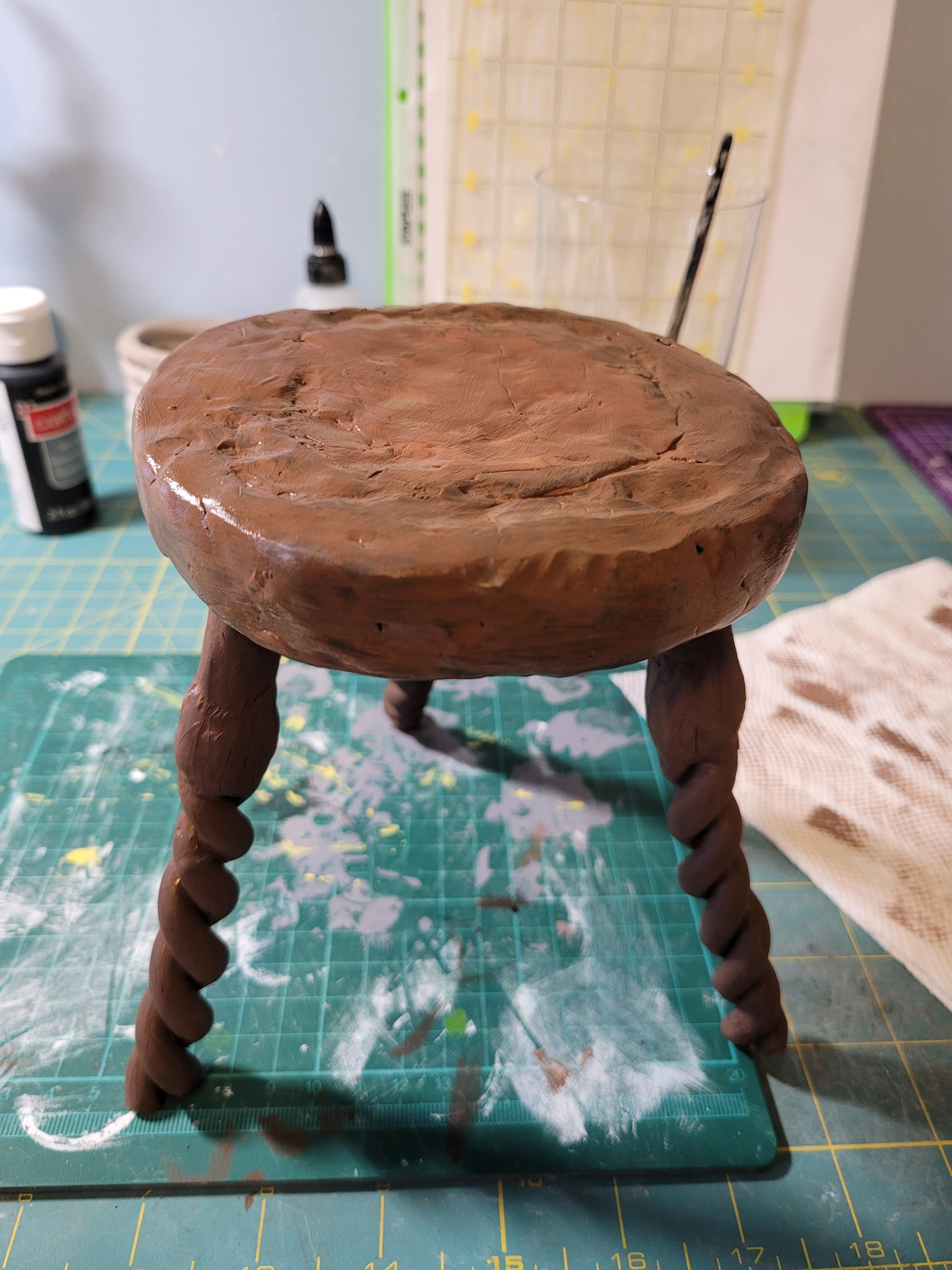 Clay Sorting Hat Pencil Holder on Stool (Harry Potter) : 18 Steps (with ...