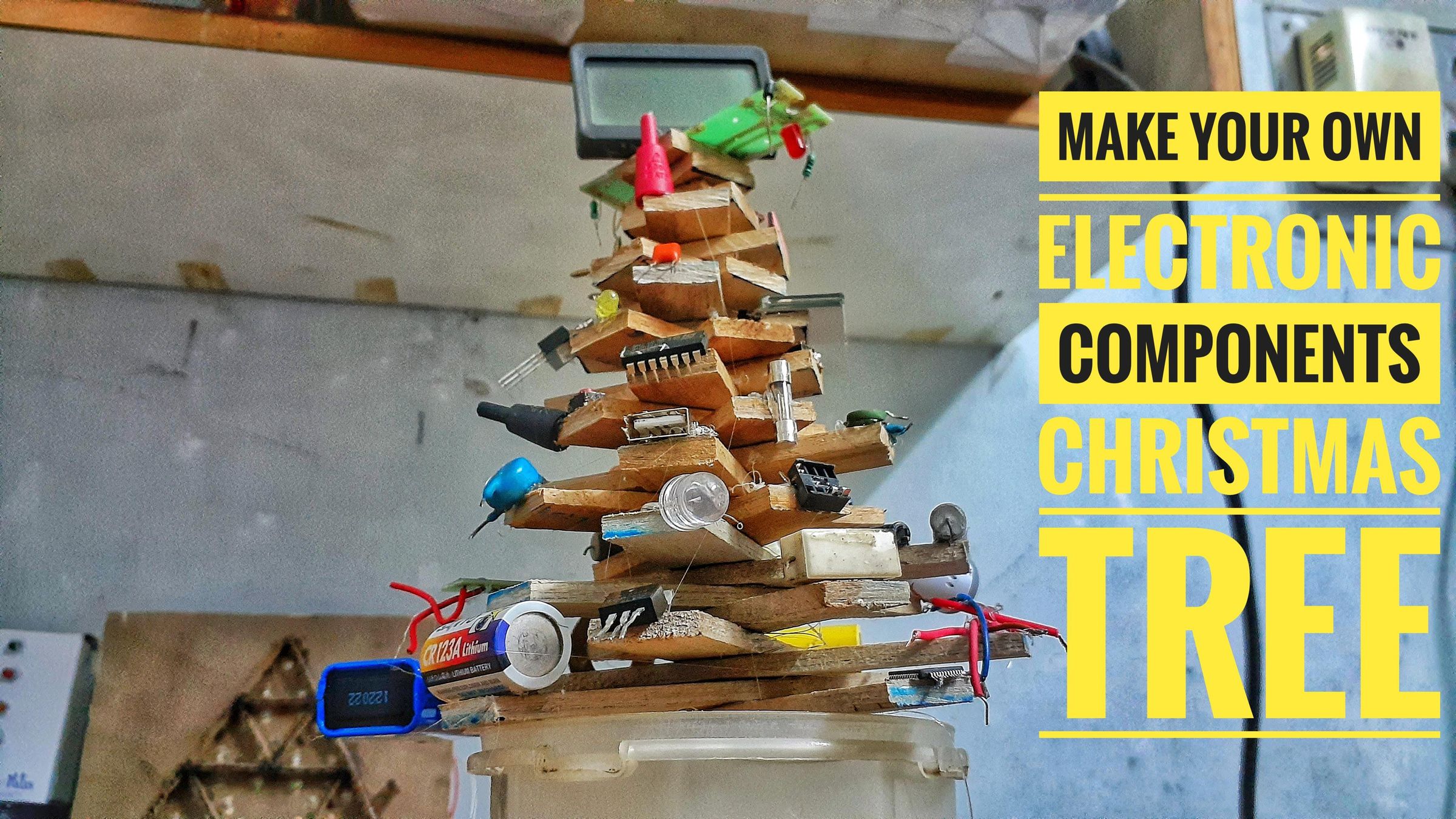 ELECTRONIC COMPONENTS BASED CHRISTMAS TREE : 8 Steps - Instructables