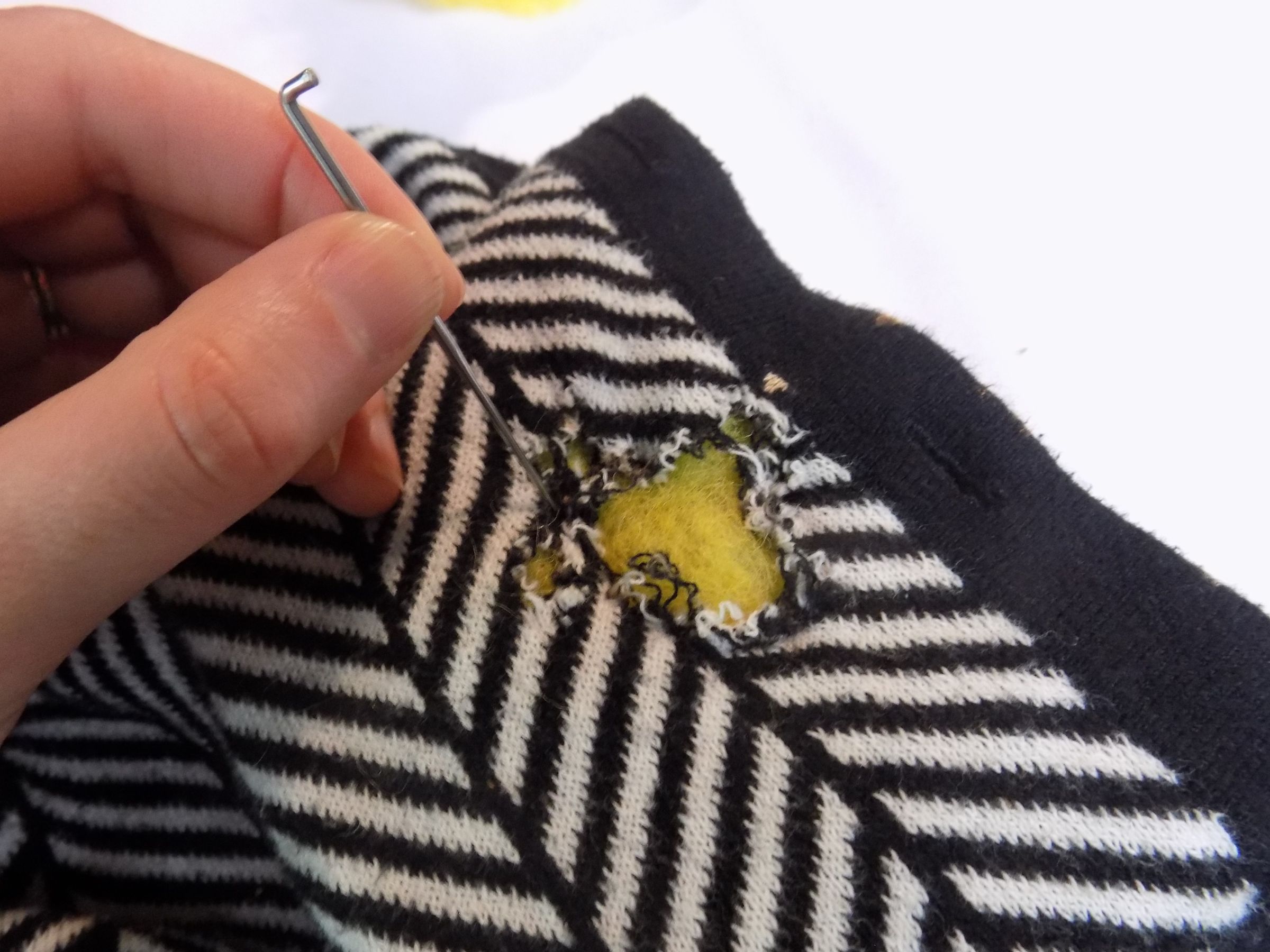 Patch a Hole With Needle Felting : 8 Steps (with Pictures) - Instructables