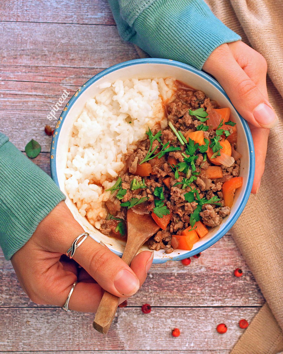 Ground Beef Bolognese Sauce With Rice : 6 Steps (with Pictures ...