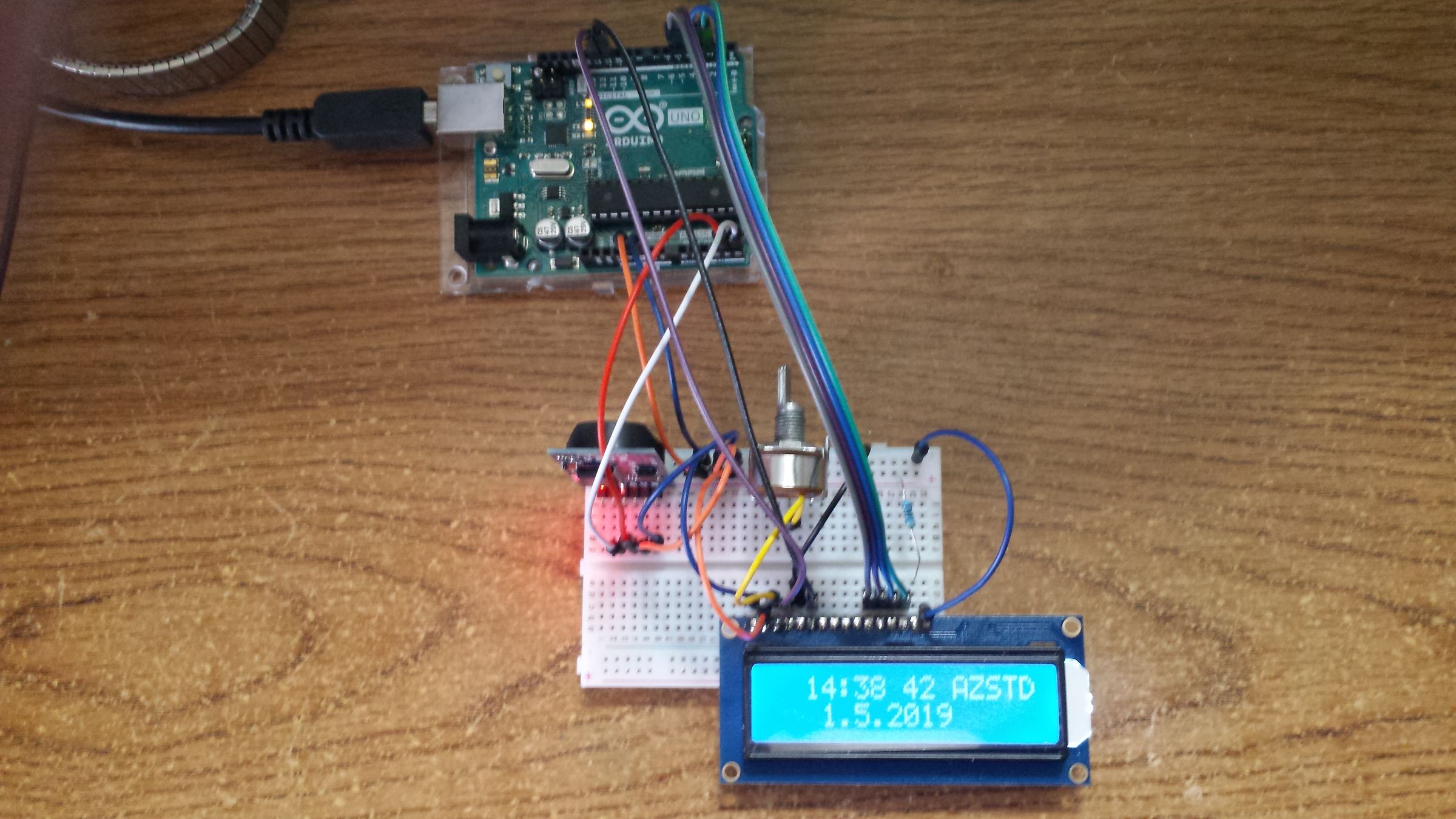Clock ,RTC DS1307 SET AND SHOW THE TIME ON YOUR LCD. : 5 Steps ...