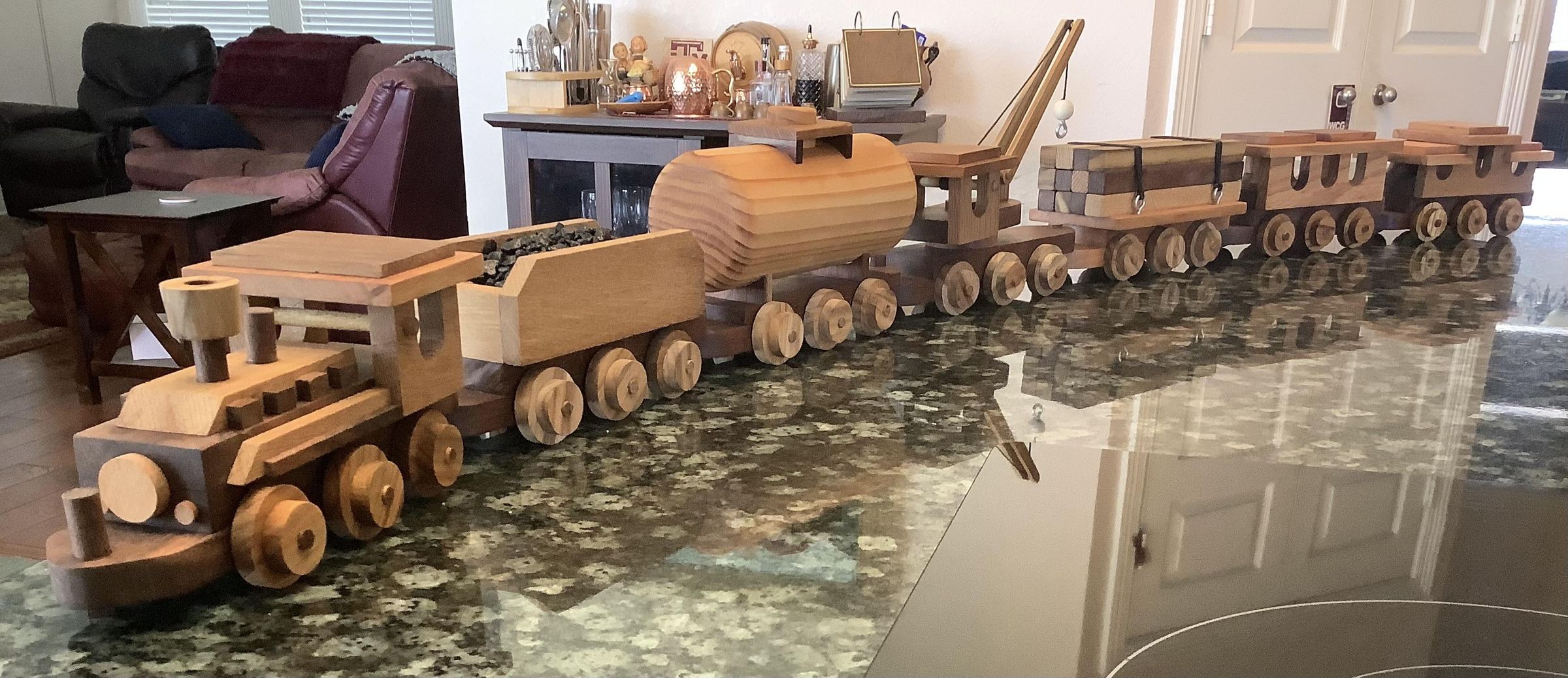 Miniature Wooden Train - 7 Car Set : 10 Steps (with Pictures ...