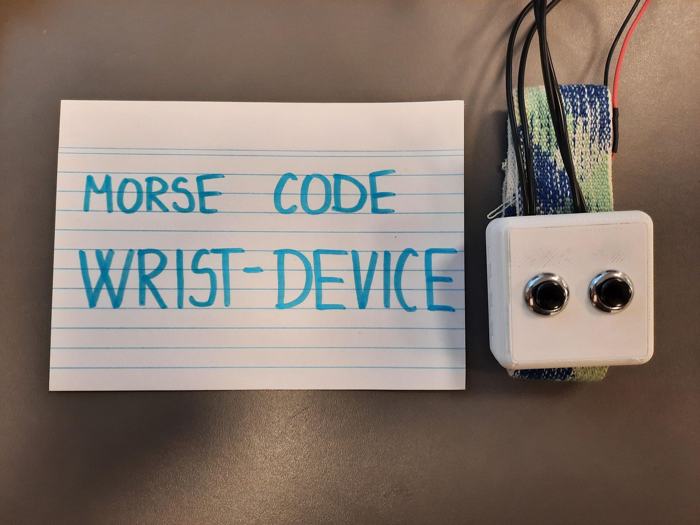 Morse Code Wrist-Device for Texting for Visually Impaired People - Haptic Interfaces Project by ...