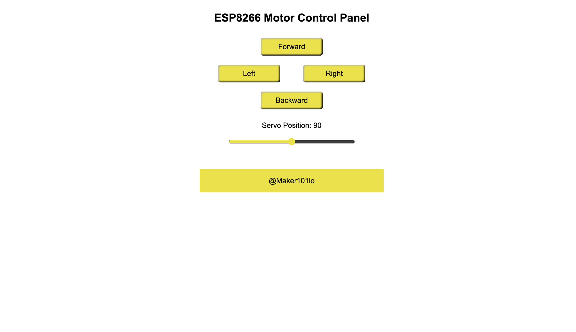 DC Motor and Servo Motor Control Via Web Server - ESP8266 HTTP GET ...