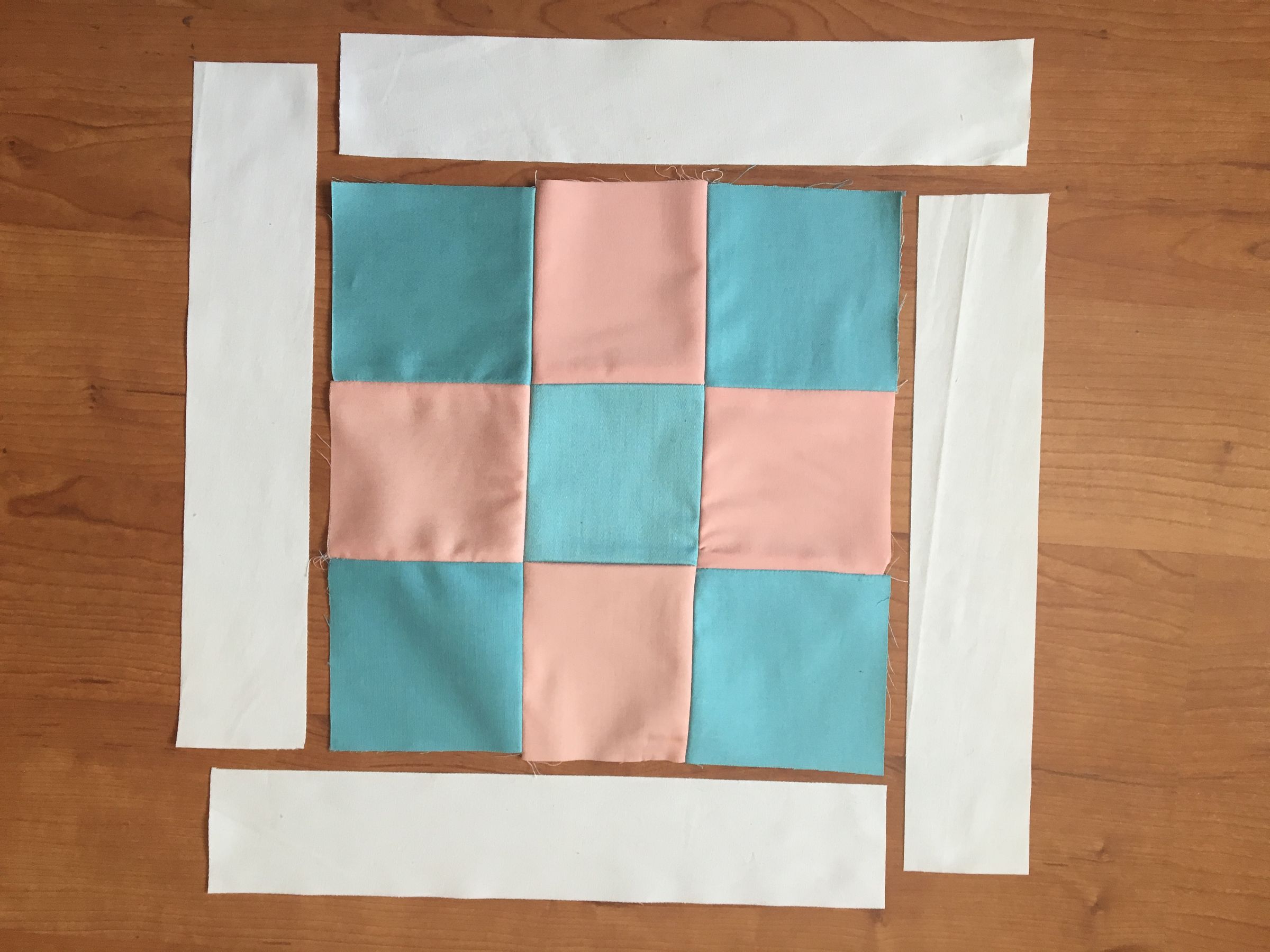 Simple 9-Square Patchwork Cushion Cover : 53 Steps (with Pictures ...