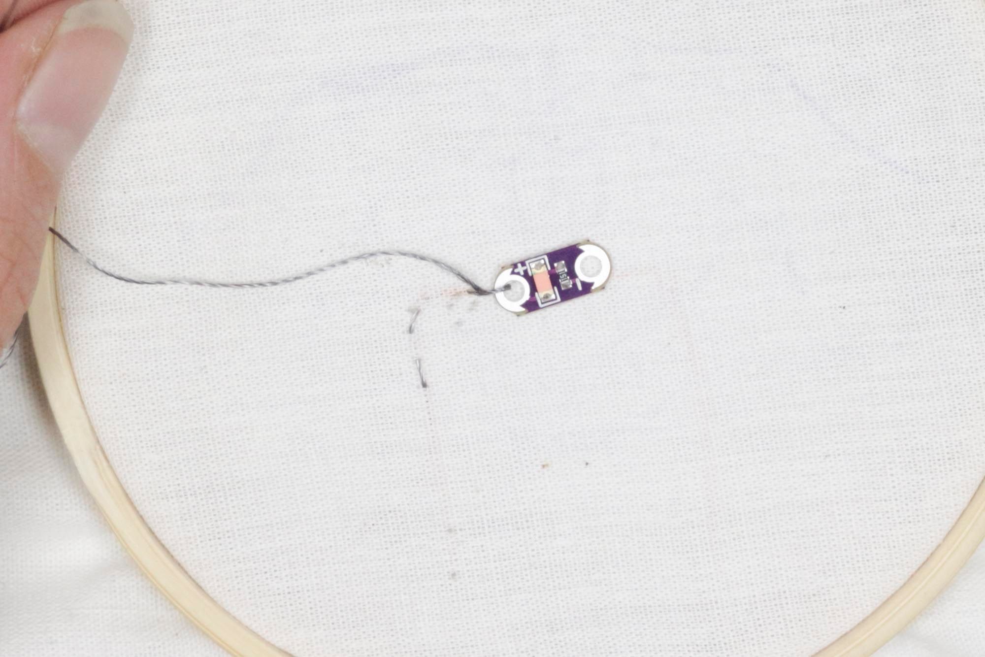 How to Sew an LED Into Your Embroidery Project : 11 Steps (with ...